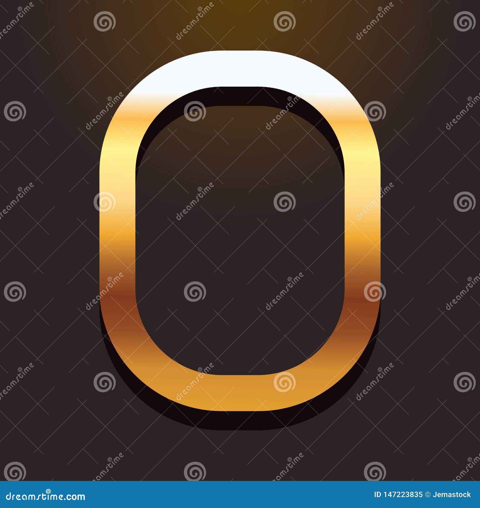 Zero number gold font stock vector. Illustration of background - 147223835