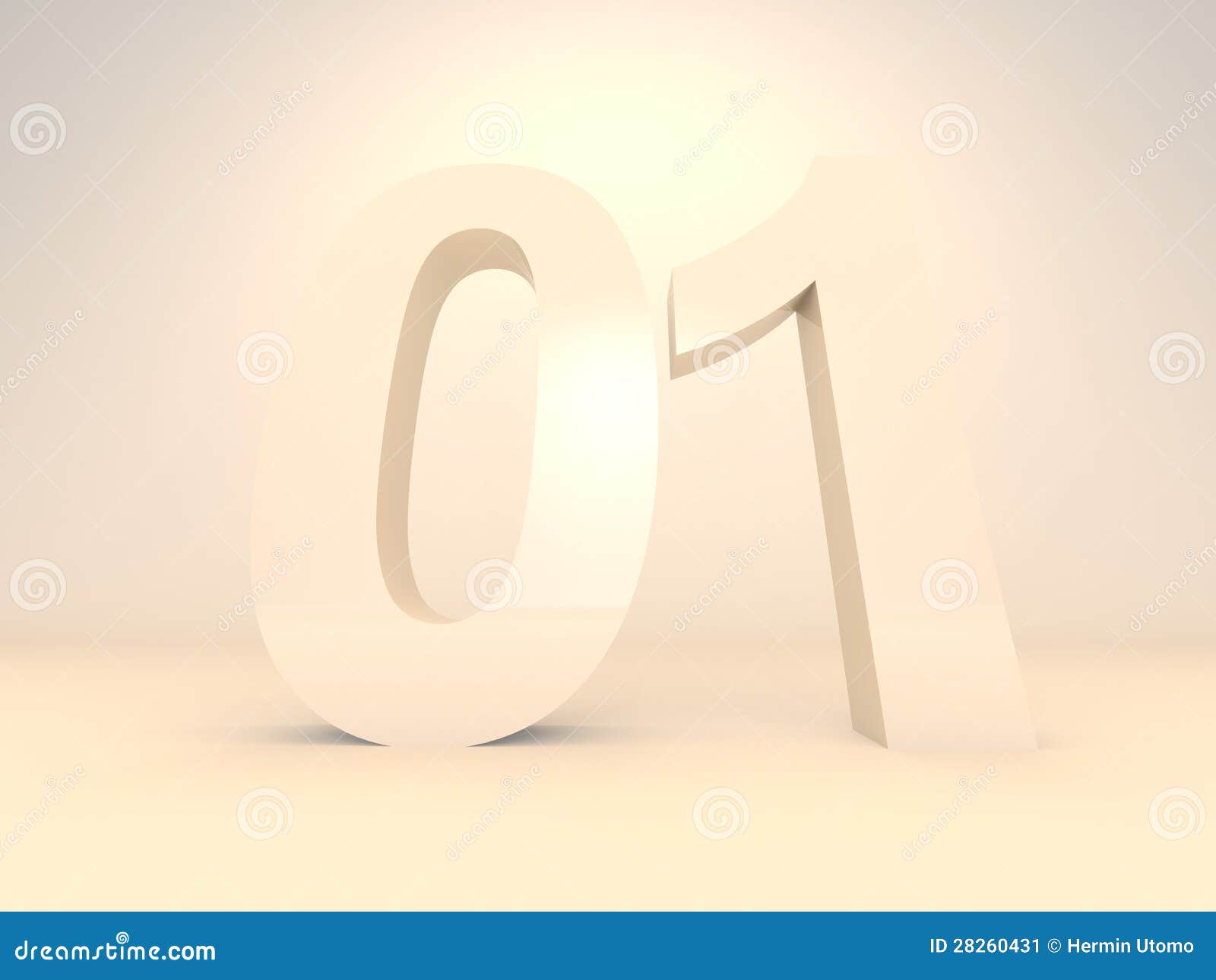 Zero One stock illustration. Illustration of coding, digital - 28260431