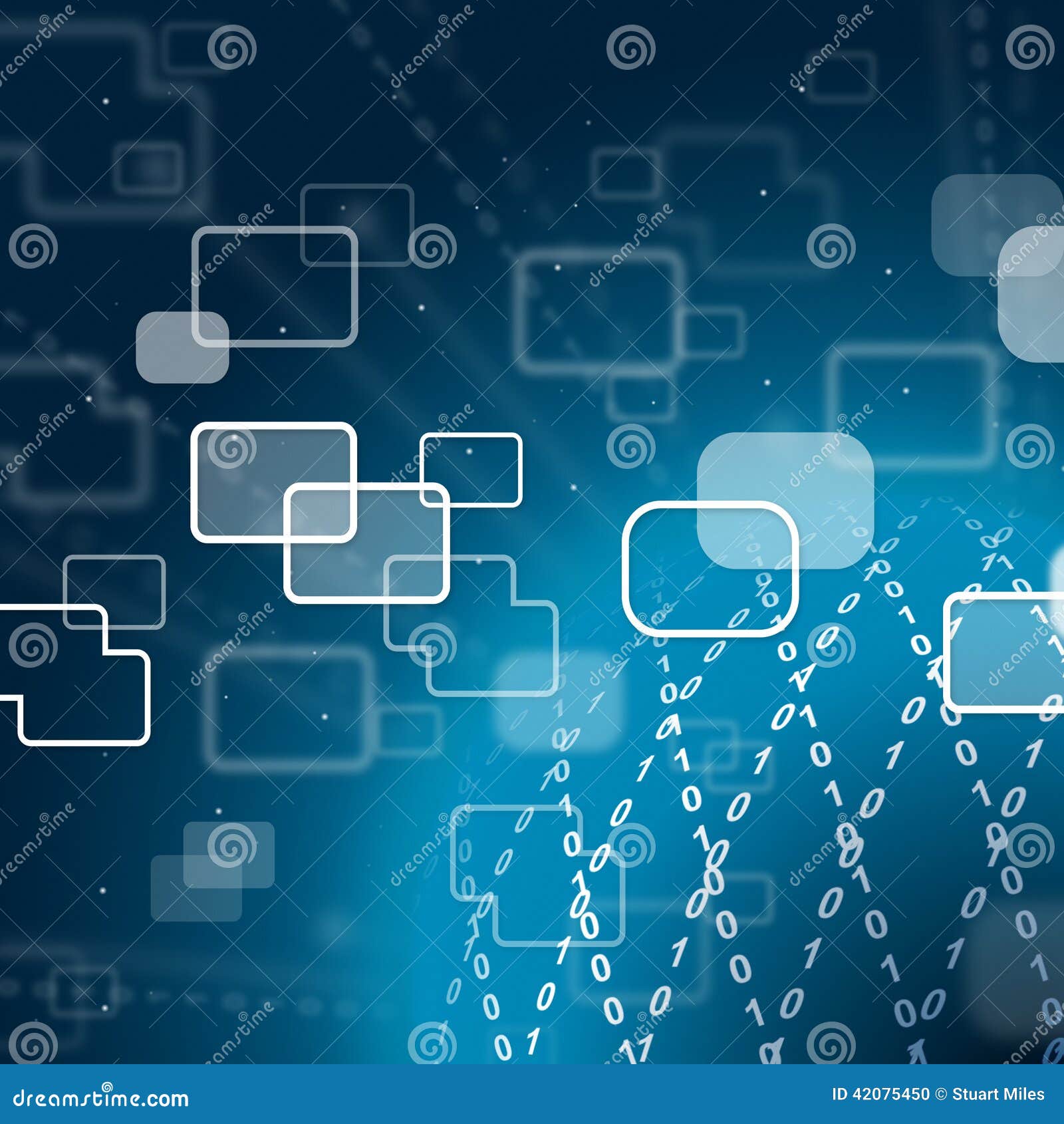 Zero One Background Shows Internet Technology and Broadband Stock ...