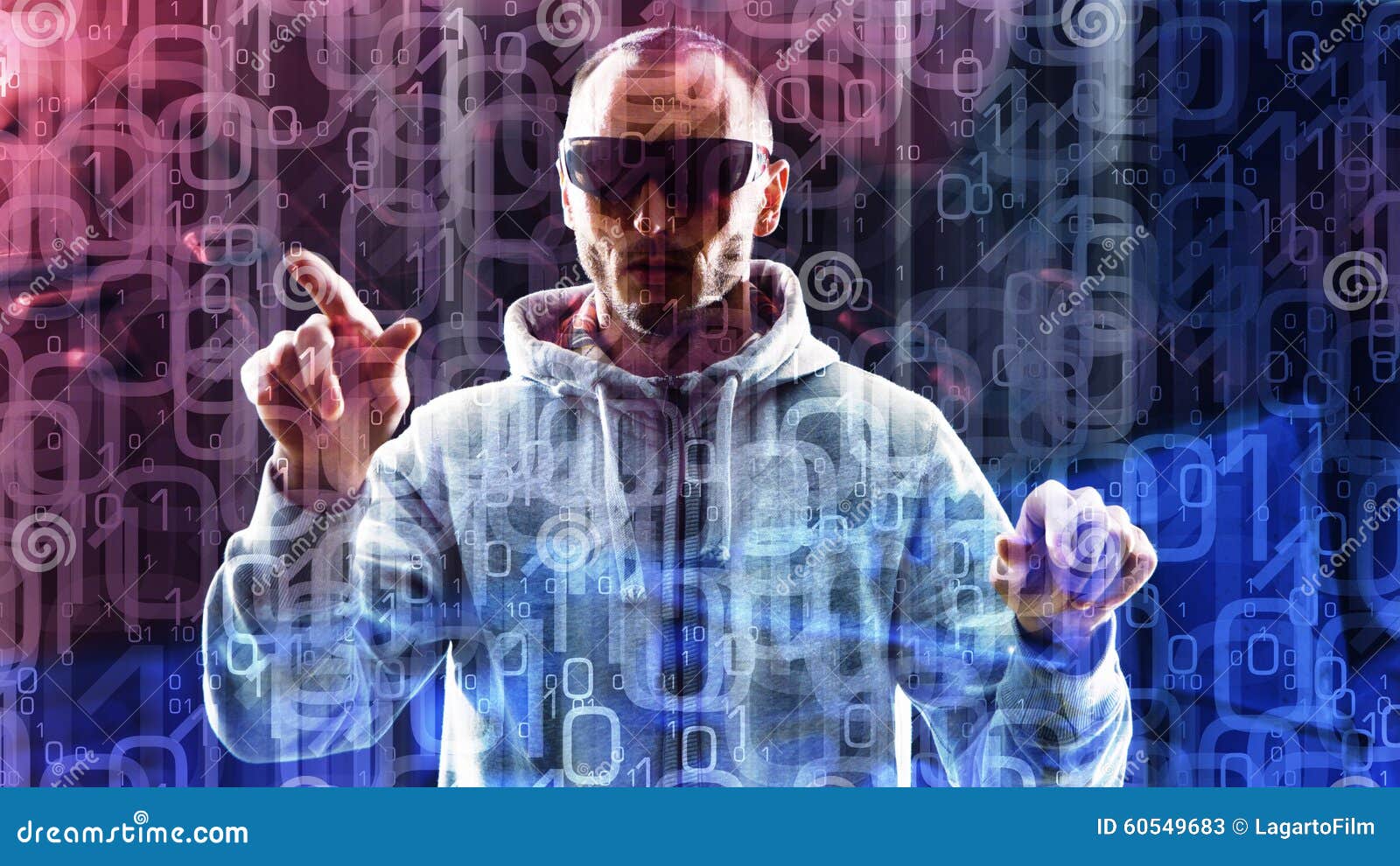 Zero One Hacker Coding Stock Image | CartoonDealer.com #129896215