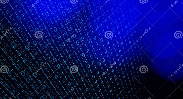 Zero One Numbers Background Stock Illustration - Illustration of modern ...