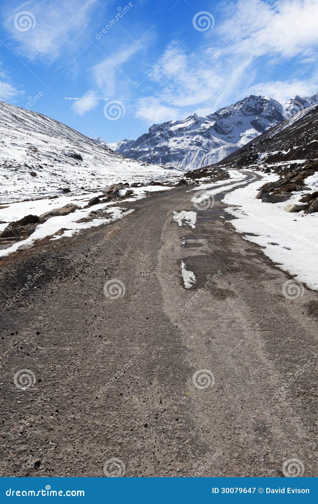 Zero Point in North Sikkim. Stock Image - Image of high, beautiful ...