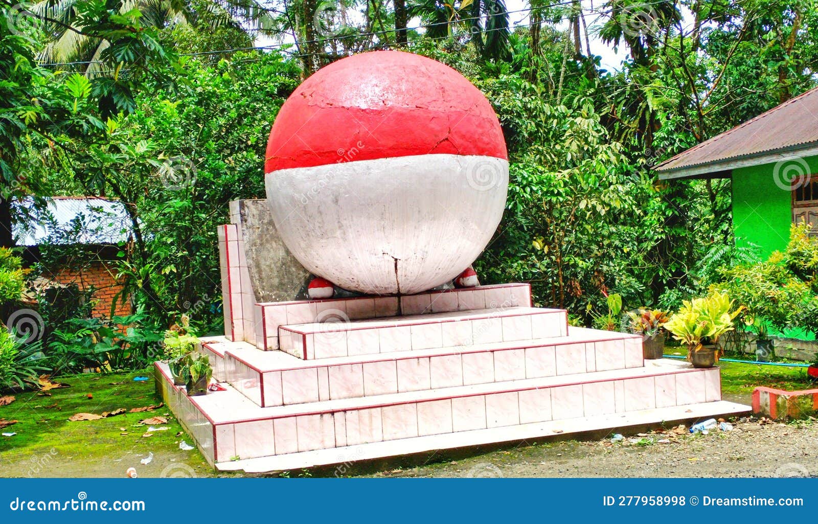 The Zero Point of the Equator in Pangkalan District Stock Photo - Image ...