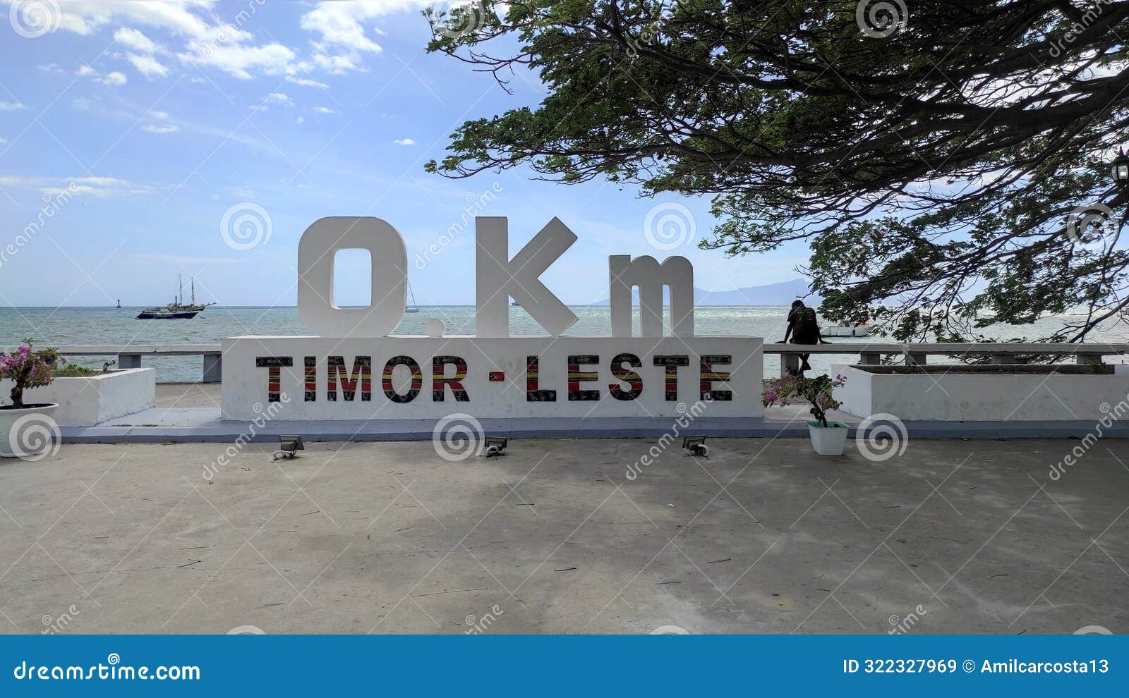 Zero Point of Timor-Leste. it is Located in Front of Palacio Do Governo ...