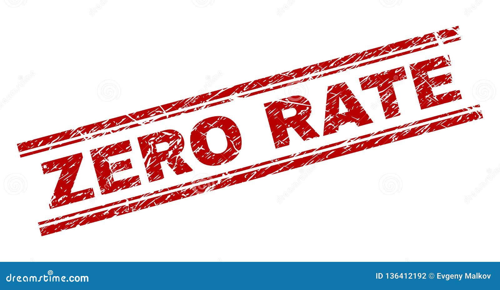 Grunge Textured ZERO RATE Stamp Seal Stock Vector - Illustration of ...