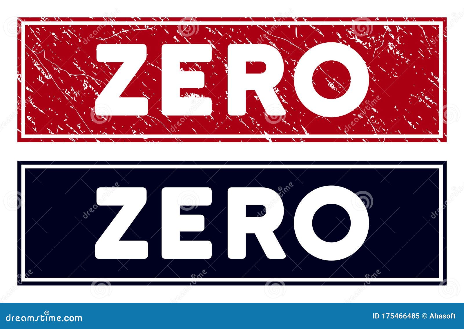 Grunge Zero Rectangle Stamp Seal Stock Illustration - Illustration of ...