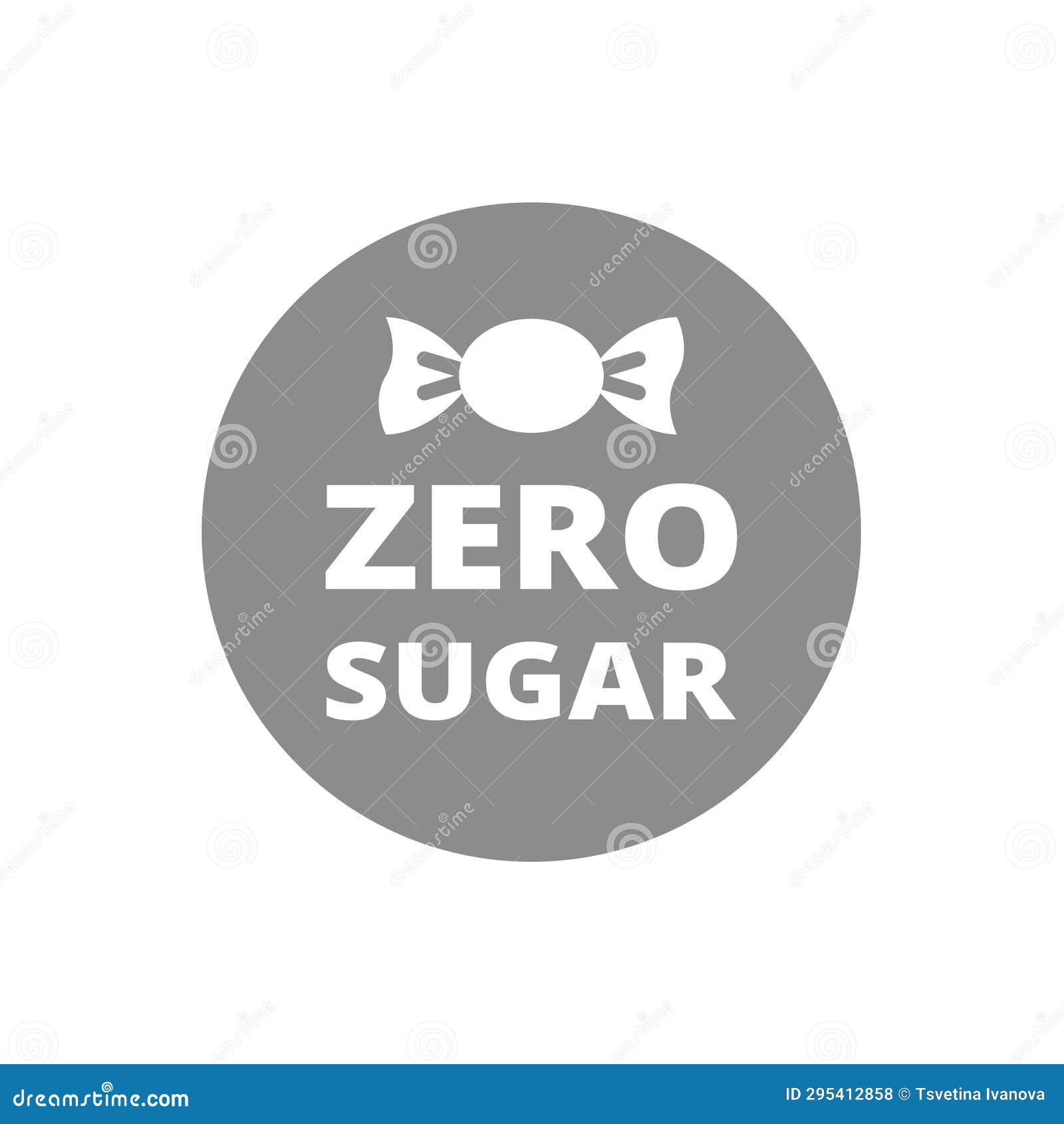 Zero sugar vector label stock illustration. Illustration of icon ...
