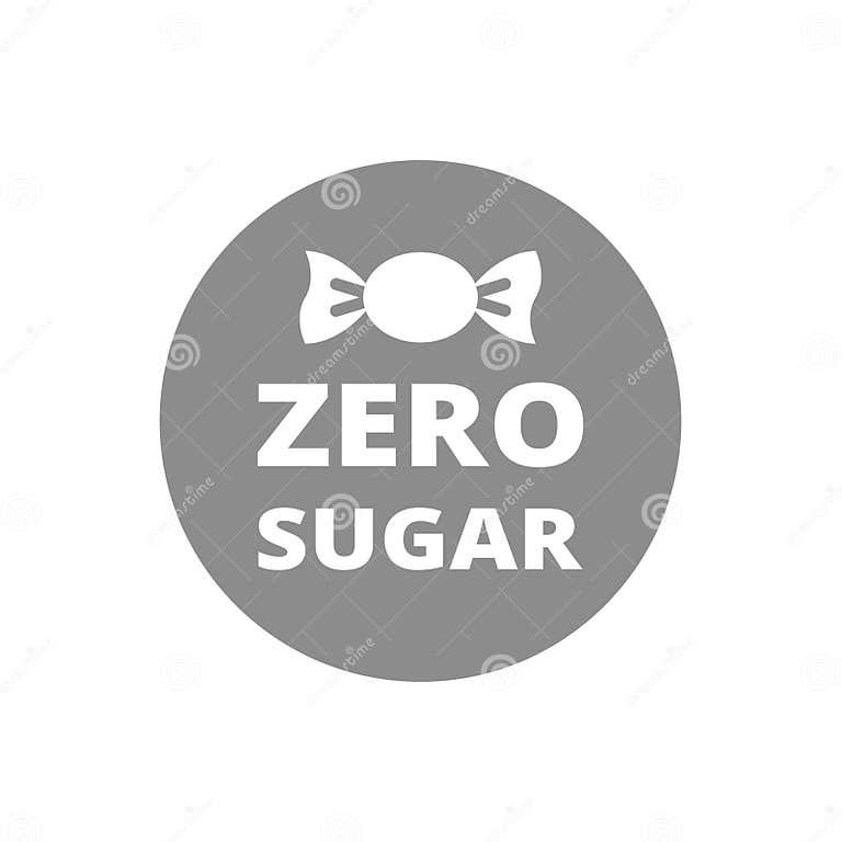 Zero sugar vector label stock illustration. Illustration of icon ...
