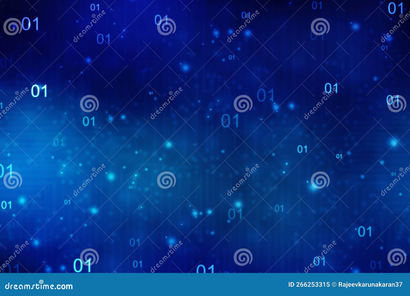 And Zero Text in Binary Code Format in Technology Background. Internet ...