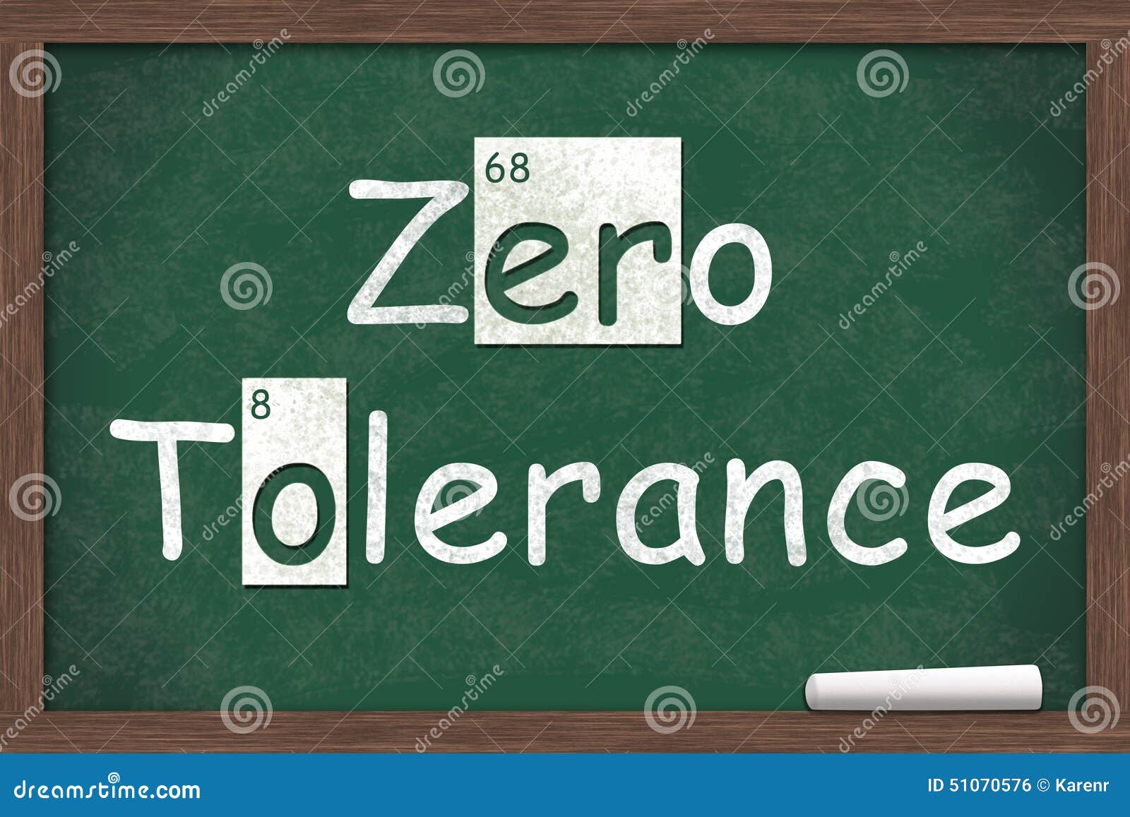 Zero Tolerance stock photo. Image of text, chemistry - 51070576