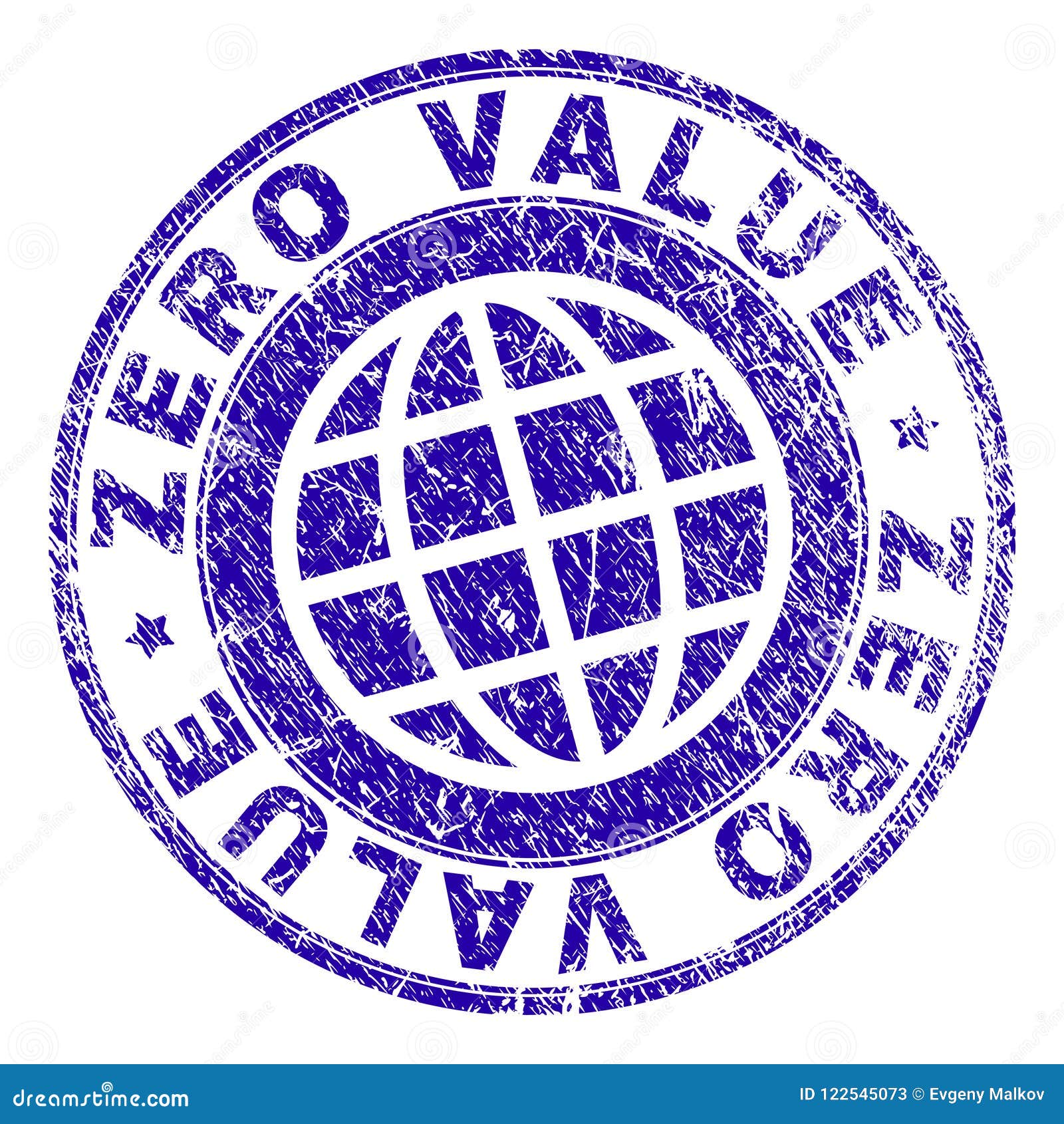 Grunge Textured ZERO VALUE Stamp Seal Stock Vector - Illustration of ...