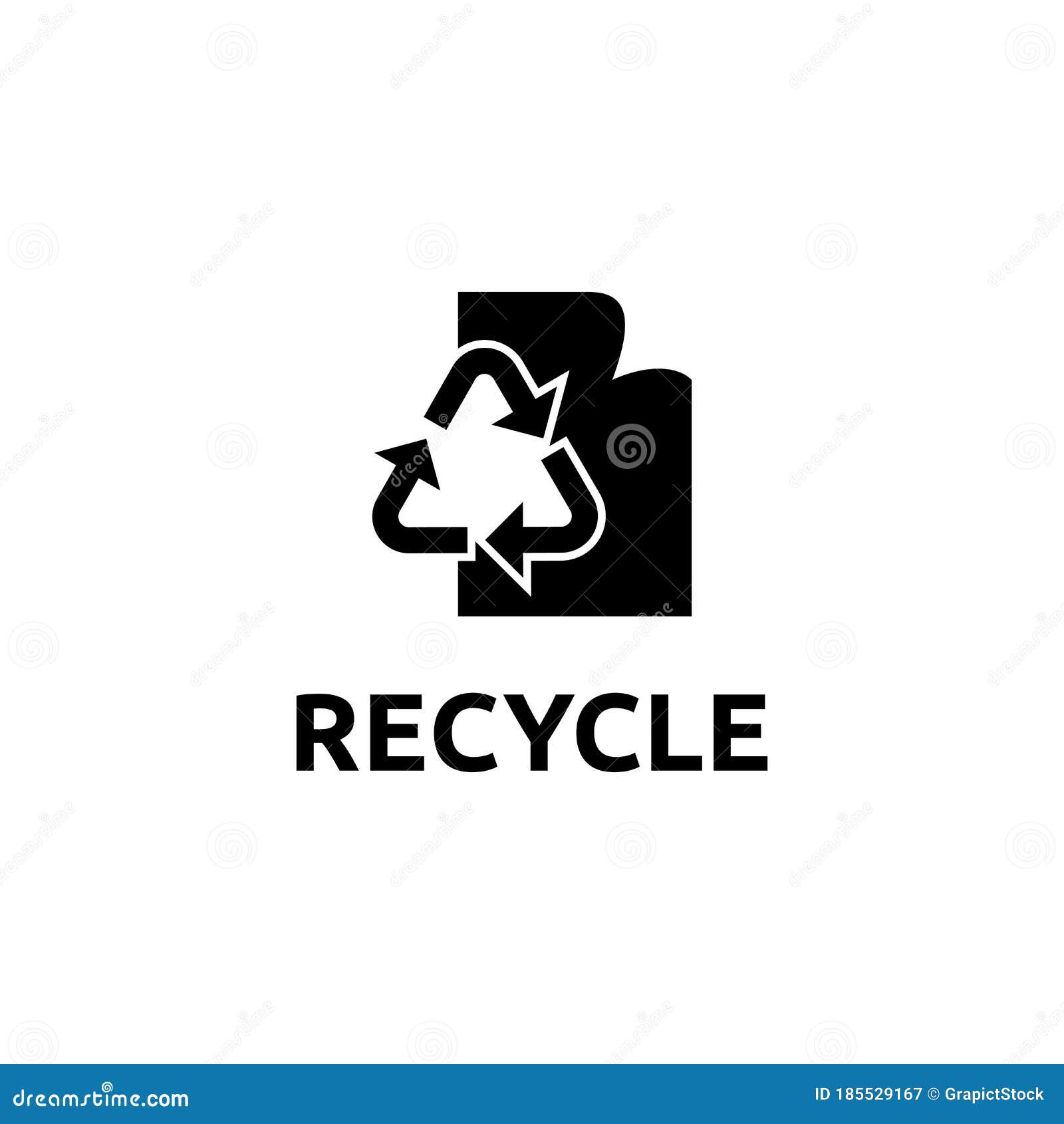 Zero Waste Campaign Logo Design. Reduce, Reuse, Recycle Stock Vector ...