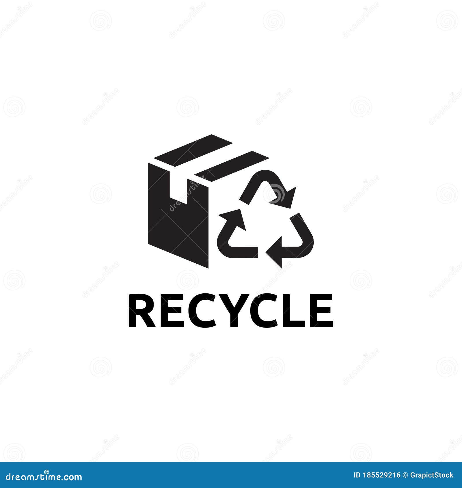 Zero Waste Campaign Logo Design. Reduce, Reuse, Recycle Stock Vector ...