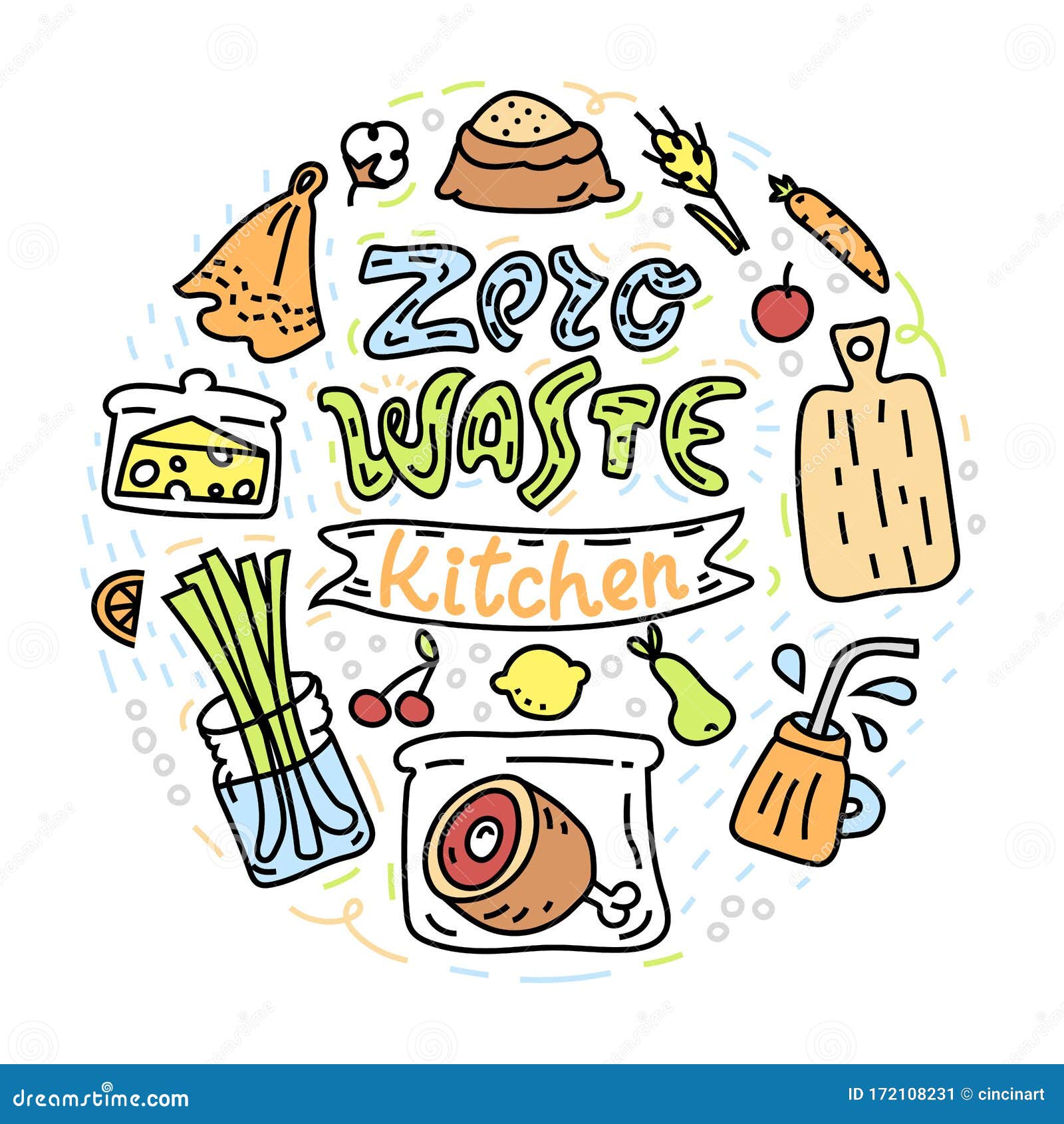 Waste Of The Circle / Exclusive Logo Vector Illustration ...