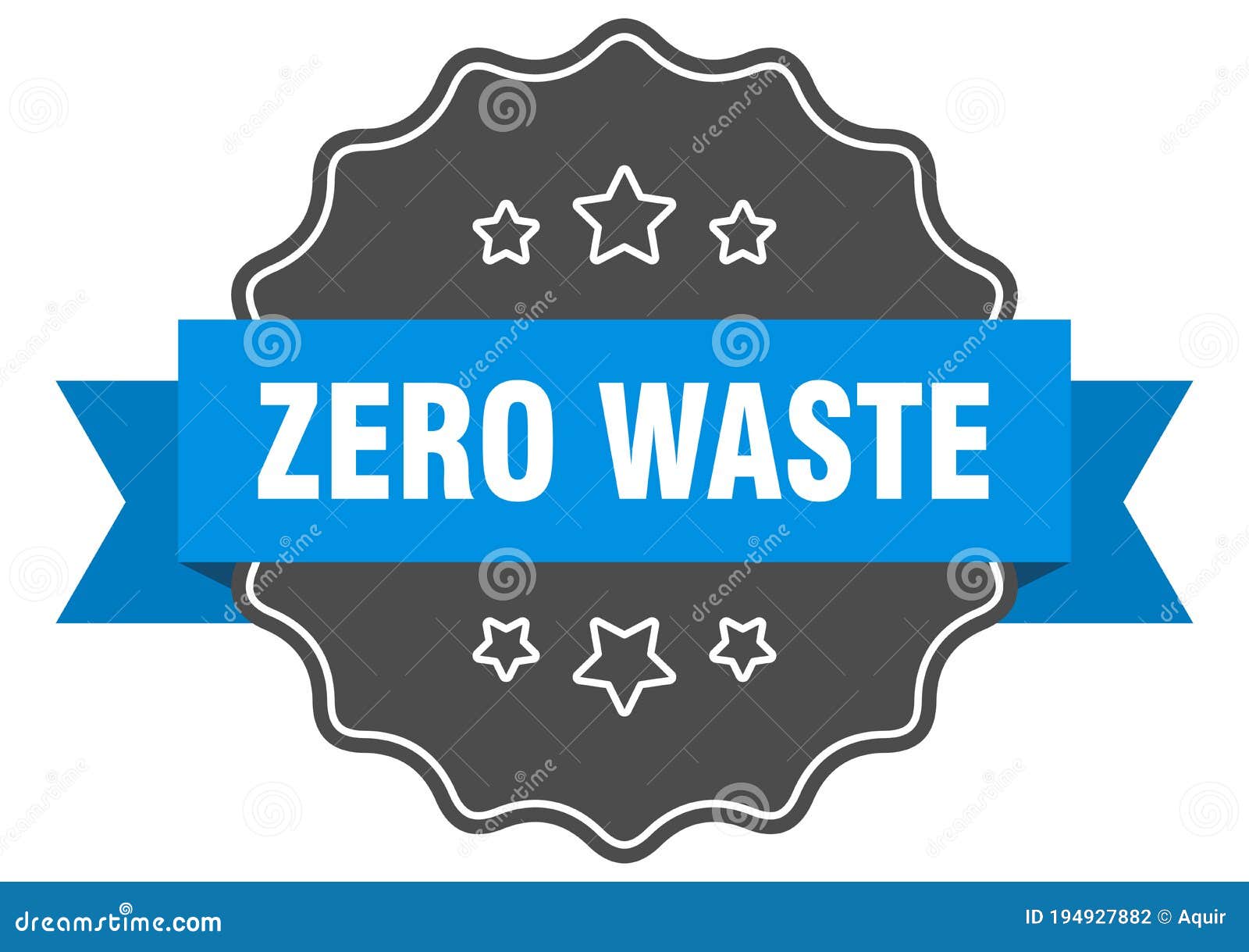 Zero Waste Label. Zero Waste Isolated Seal. Sticker. Sign Stock Vector ...