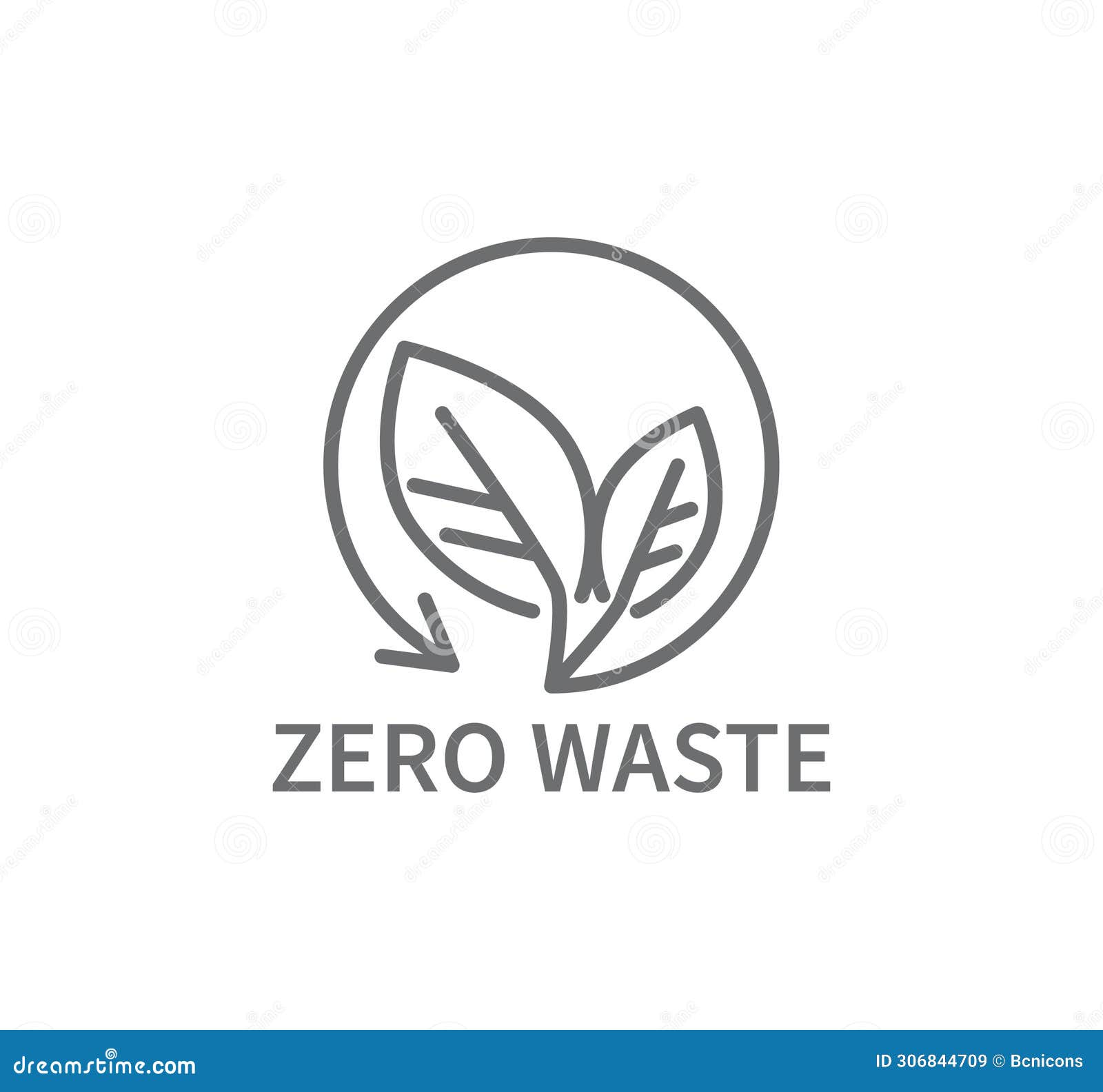 Zero Waste Eco Friendly Product Vector Line Icon Stock Vector ...