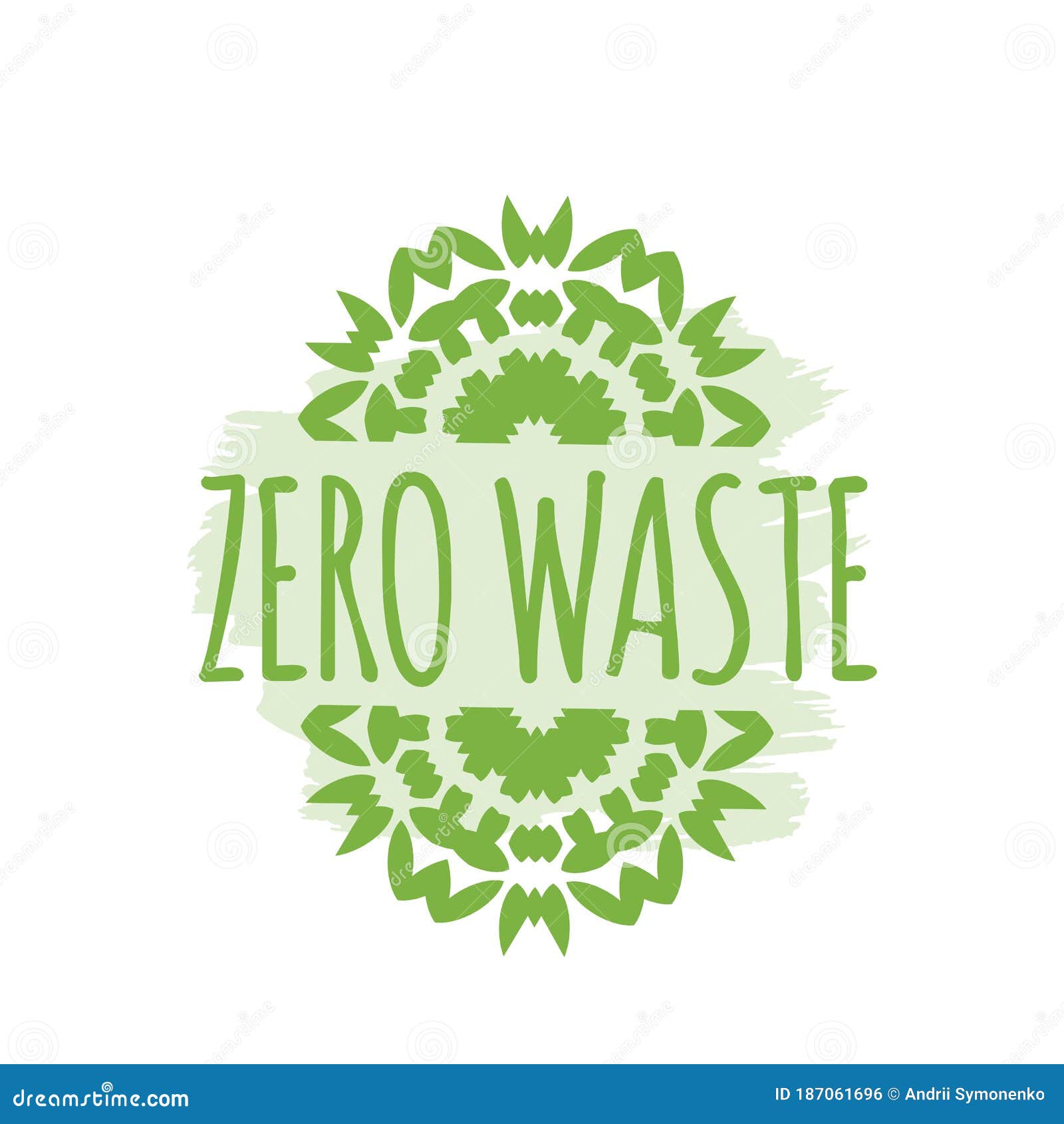 Zero Waste Organic Products Stickers, Eco Friendly Template Concept ...