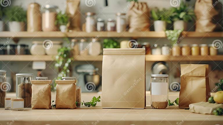 Zero Waste Packaging Mockup Featuring Recyclable and Compostable ...