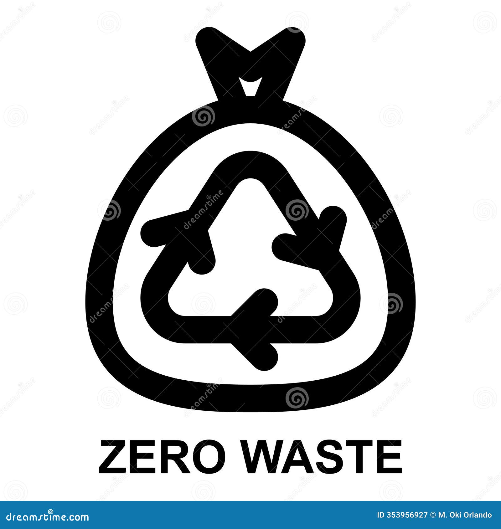 Zero Waste, Reduce Waste, Recycle, Waste, Trash, Garbage Outline Icon ...