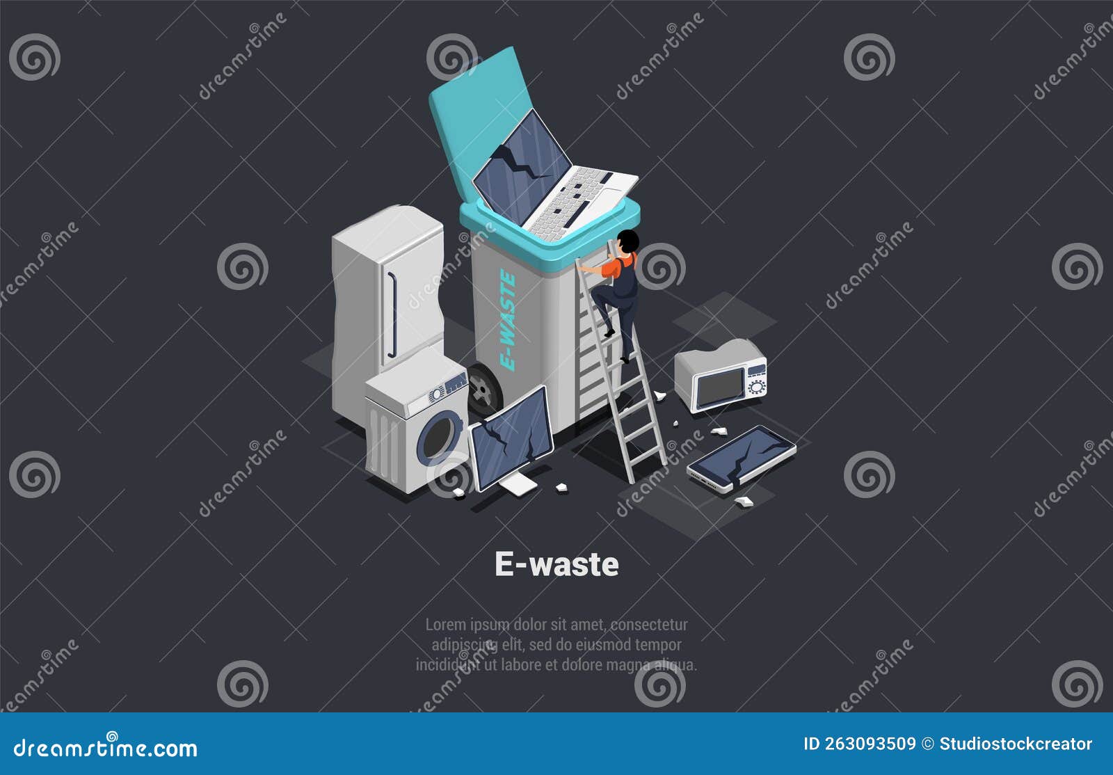 Zero Waste, Reuse, Eco-Friendly, Segregation and Recycling Garbage ...