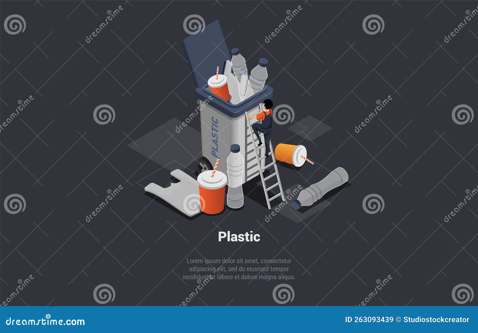 Zero Waste, Reuse, Eco-Friendly, Segregation and Recycling Garbage ...