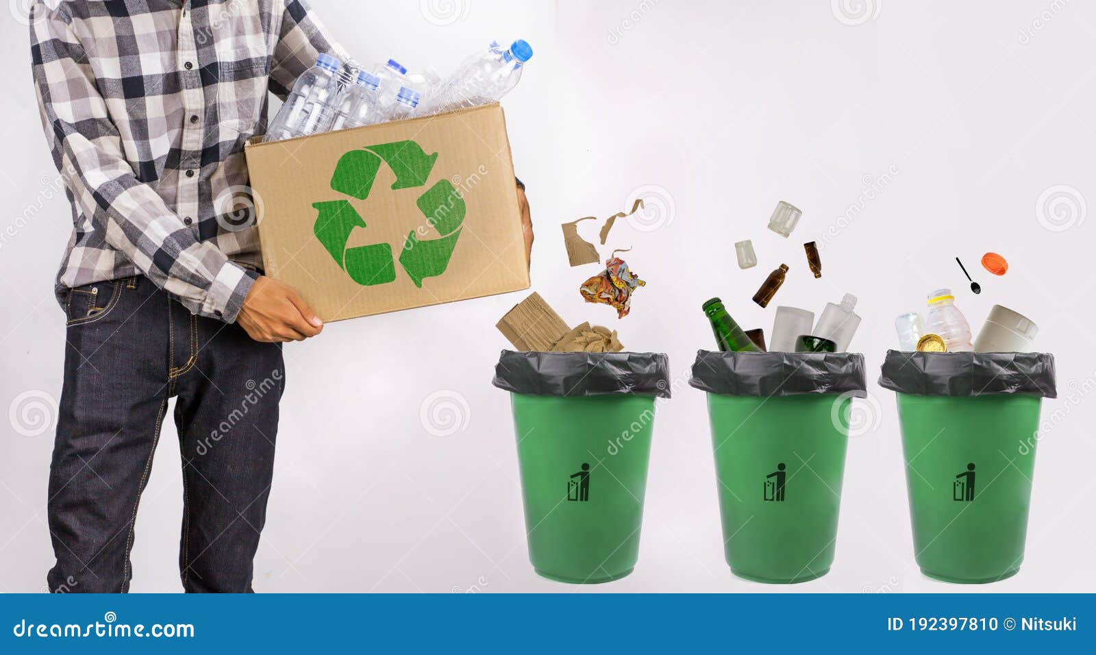 Zero Waste Separate Junk before Trash Stock Photo - Image of basket ...