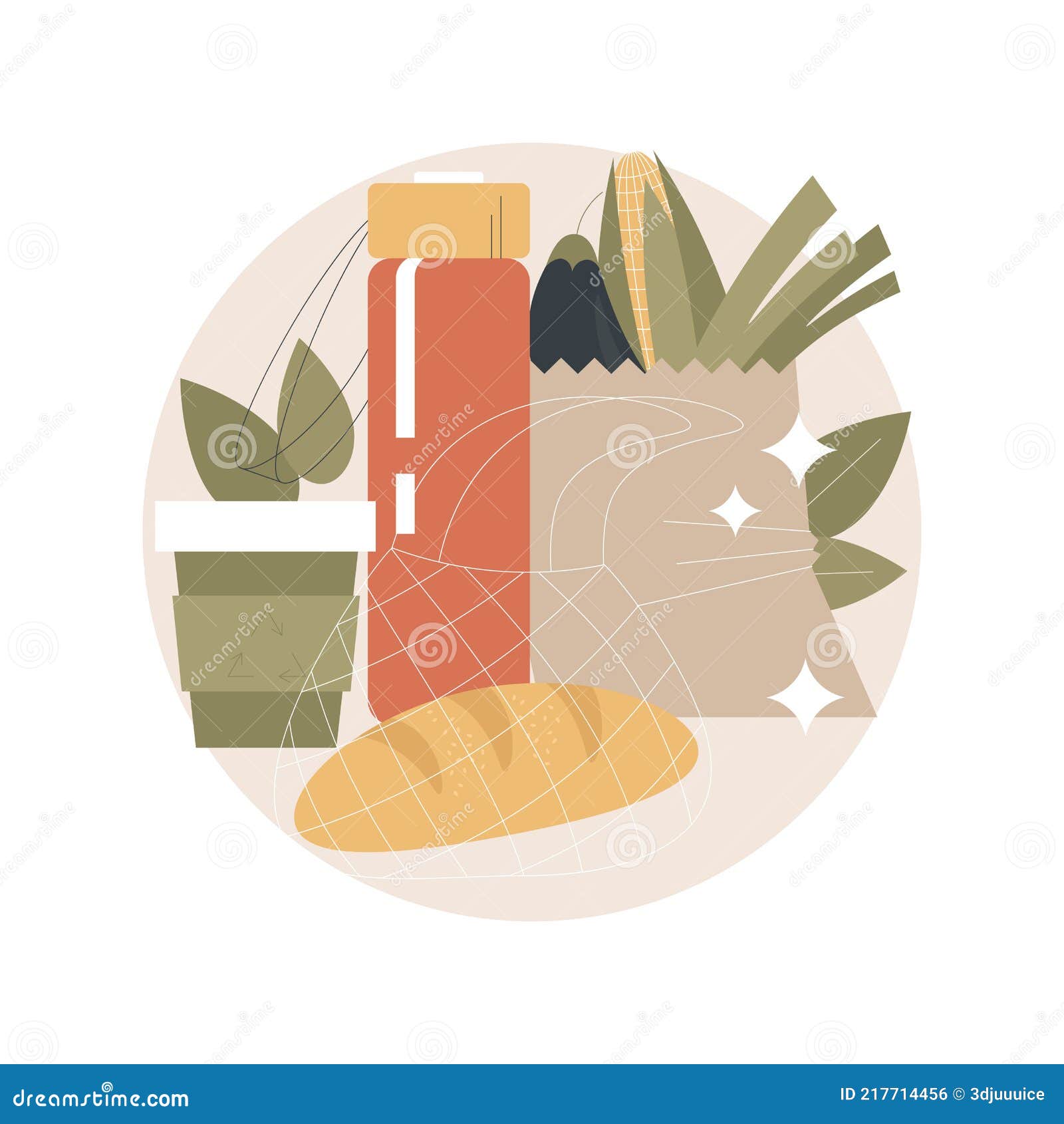 Zero Waste Technology Abstract Concept Vector Illustration. Stock ...