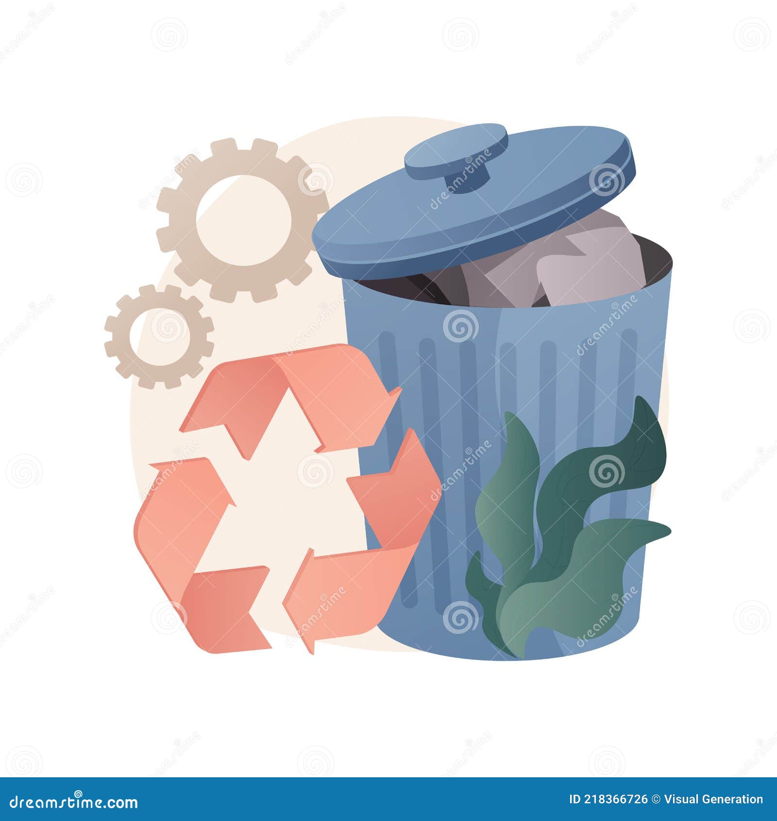 Zero Waste Technology Abstract Concept Vector Illustration. Stock ...