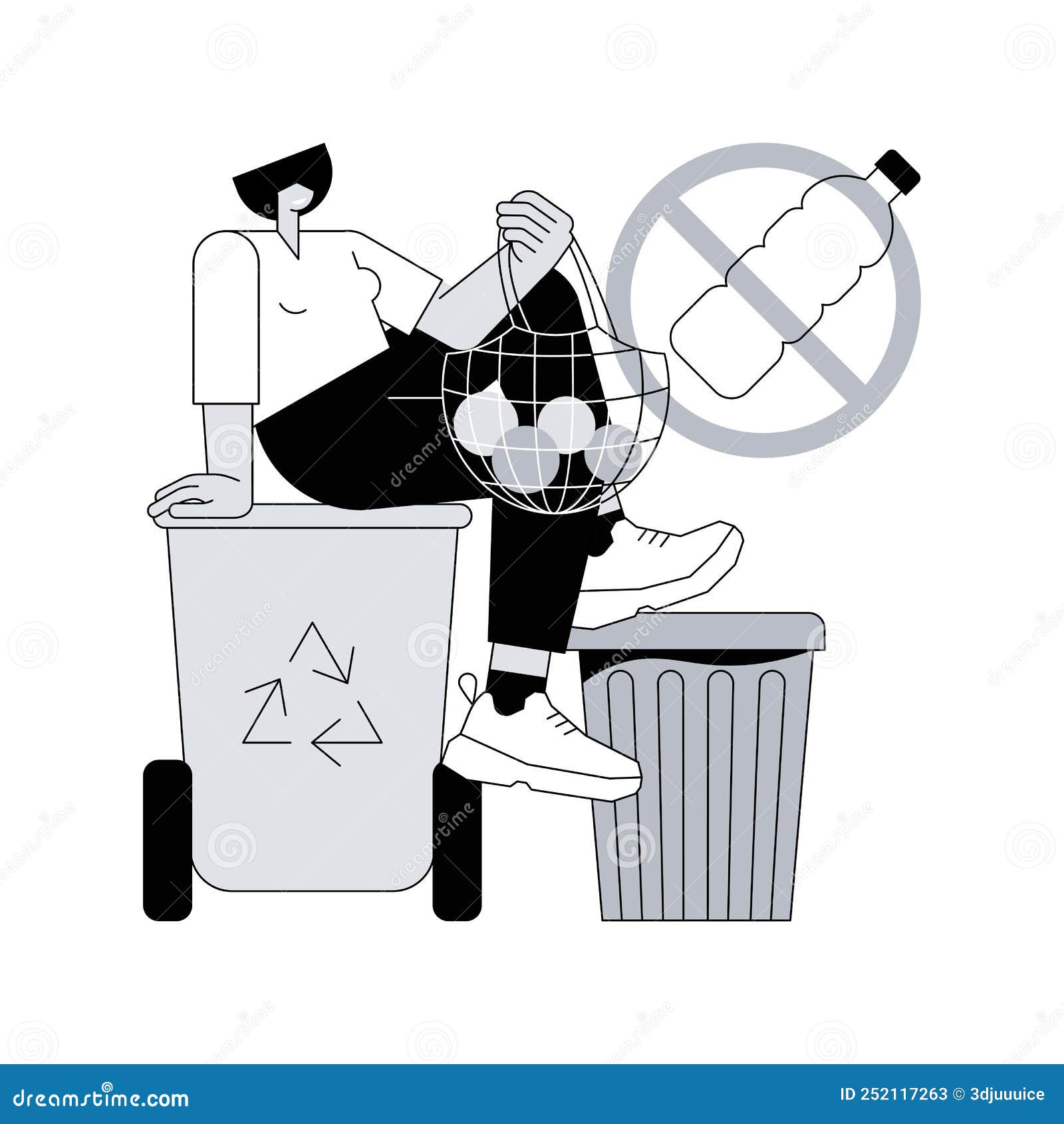 Zero Waste Technology Abstract Concept Vector Illustration. Stock ...