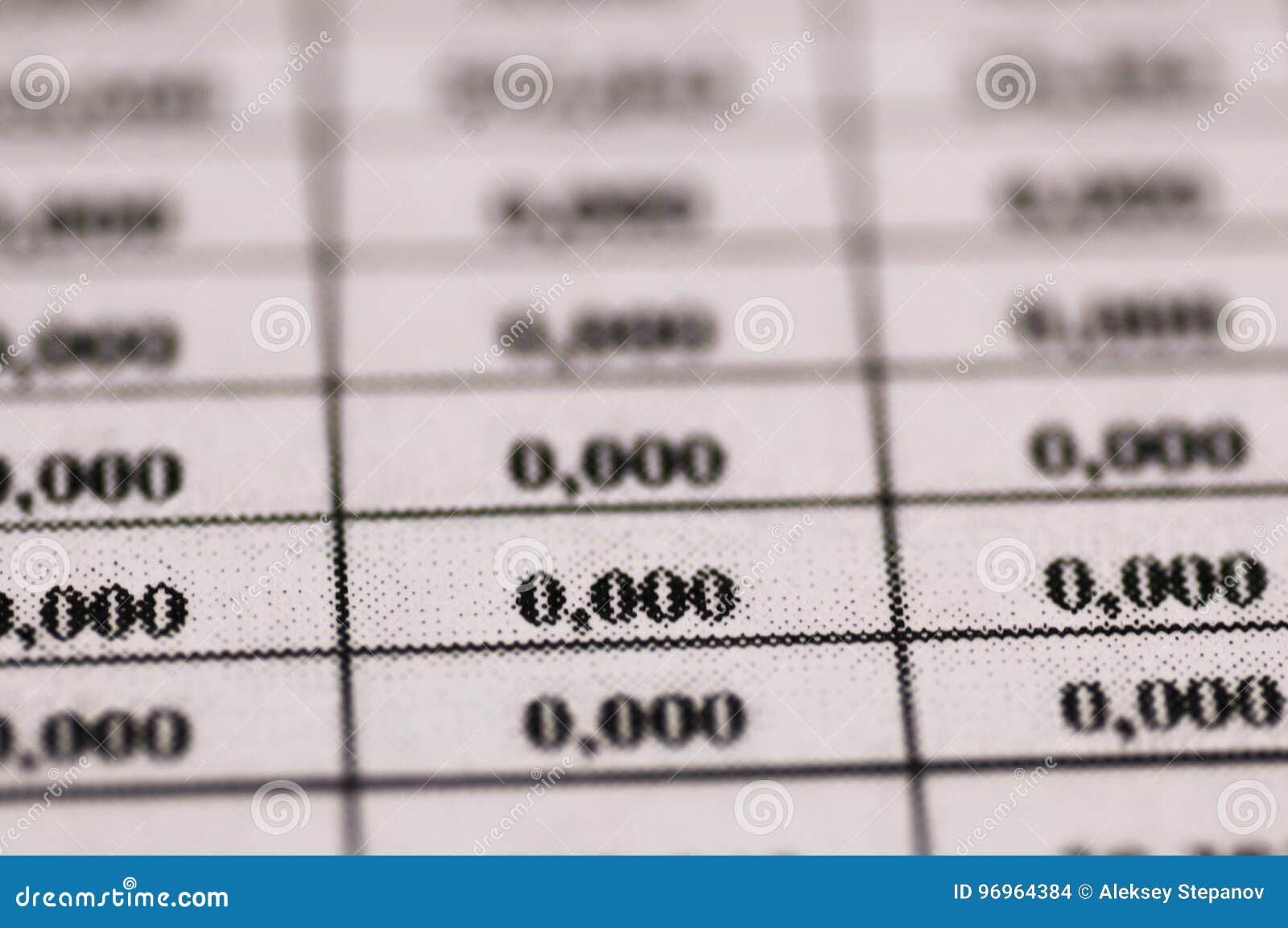 Zeros printed on paper stock photo. Image of health, dietary - 96964384
