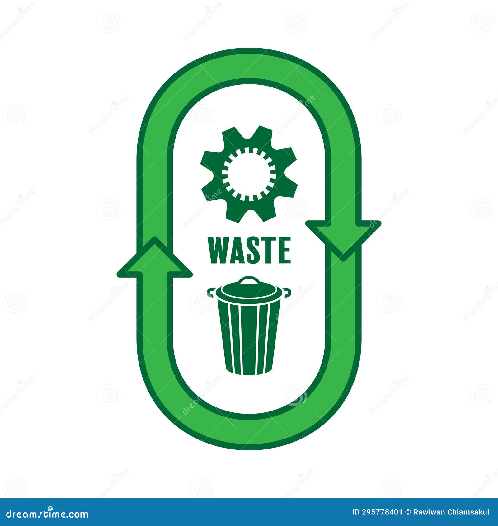 Zero Waste Management System Stock Vector - Illustration of consumption ...
