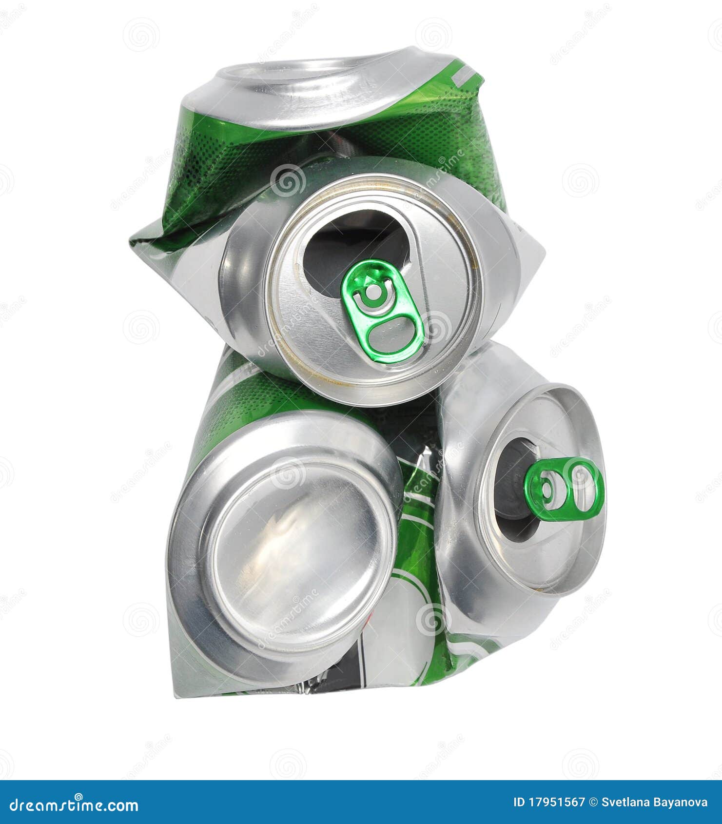 Zerquetschte Bierdose stockbild. Bild von leer, wiederverwertung - 17951567