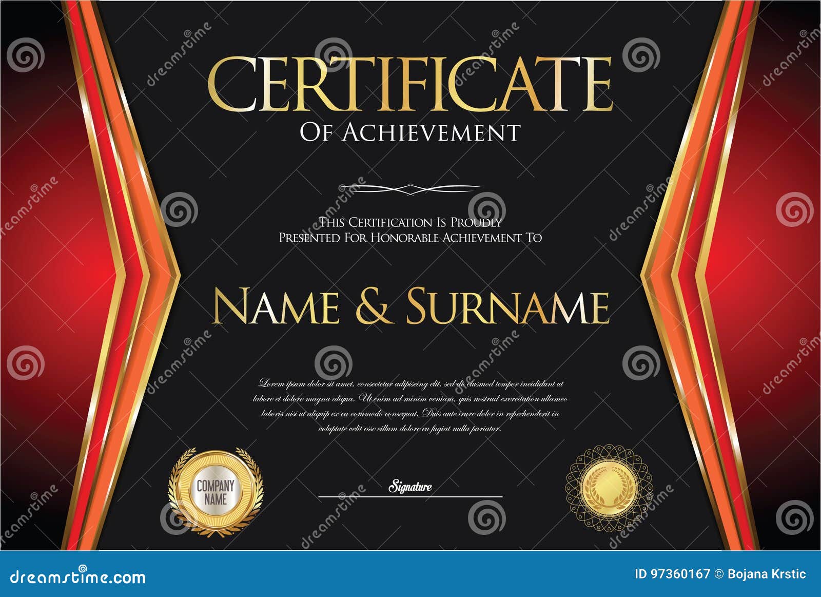 Zertifikat Oder Retro- Design Des Diploms Stock Abbildung - Illustration von antike, kupon: 97360167