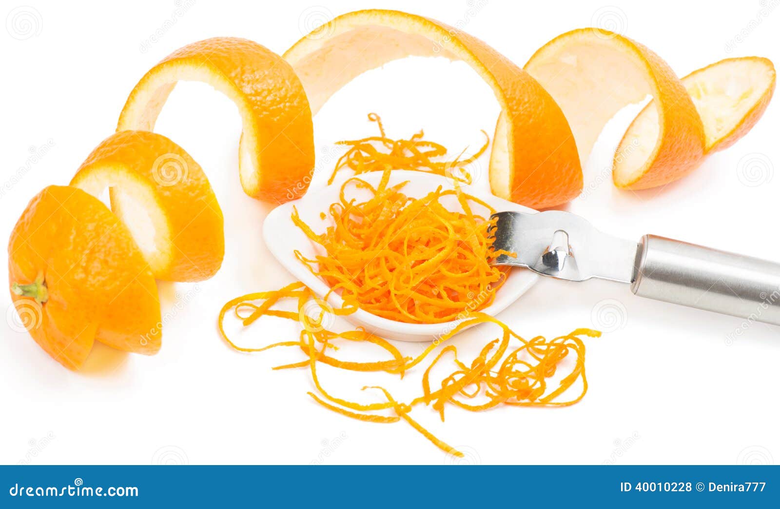 Zest and peel of orange stock photo. Image of utensil - 40010228