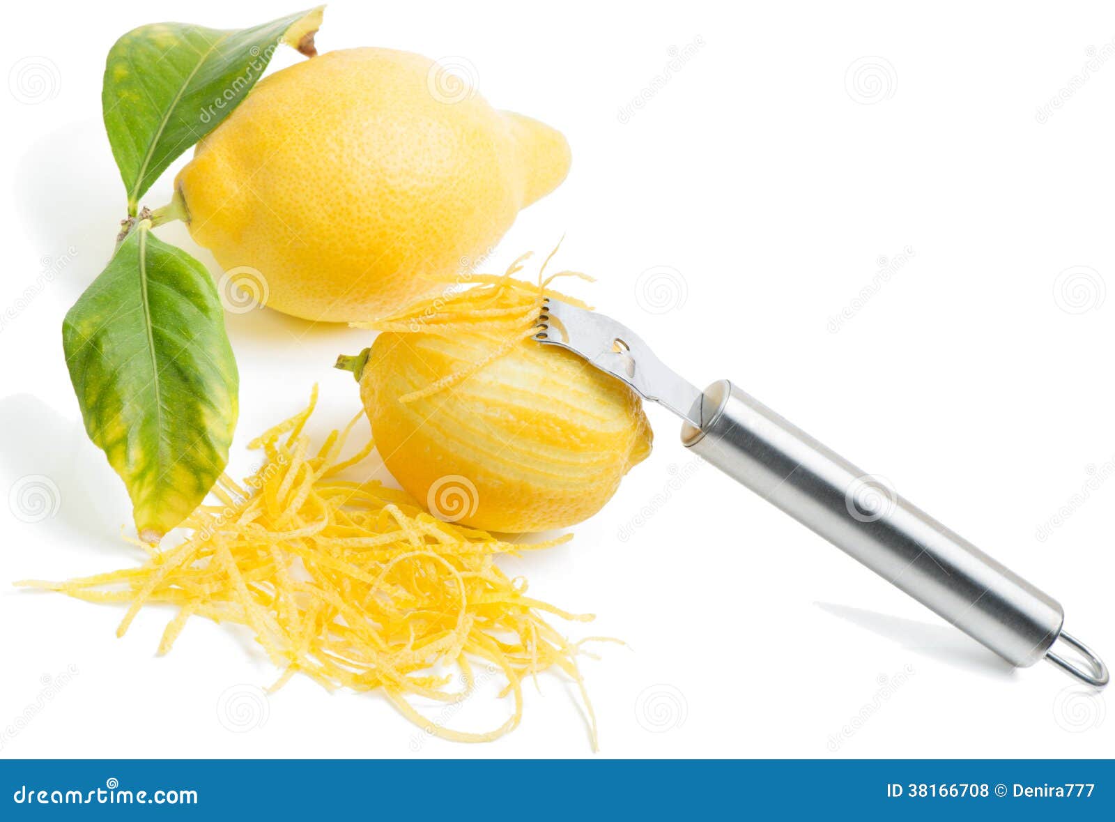 Zeste De Citron Avec Le Zester. Photo stock - Image du zeste, jaune ...