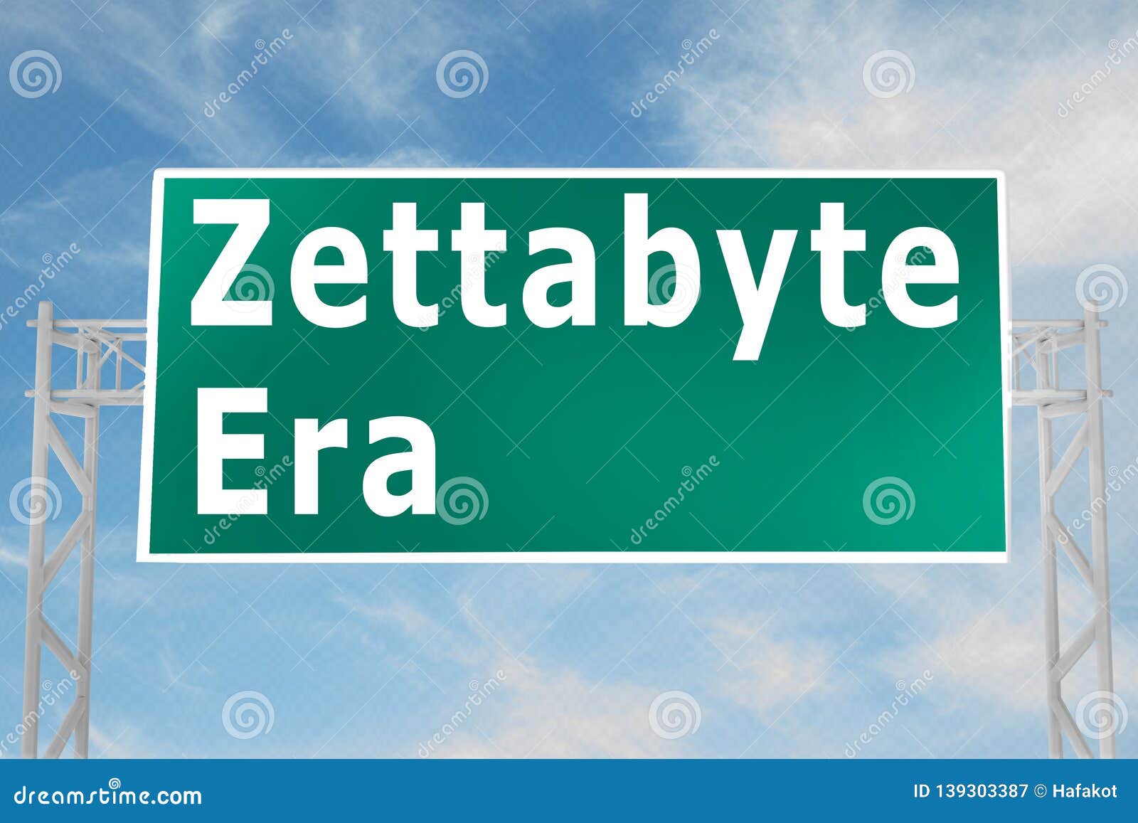 Zettabyte Era concept stock illustration. Illustration of large - 139303387