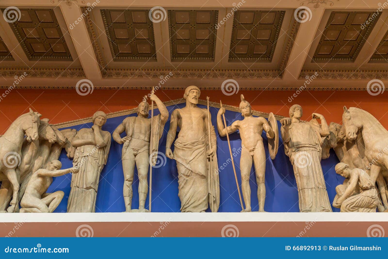 Zeus, Athena and Other Ancient Greek Gods Stock Image - Image of ...