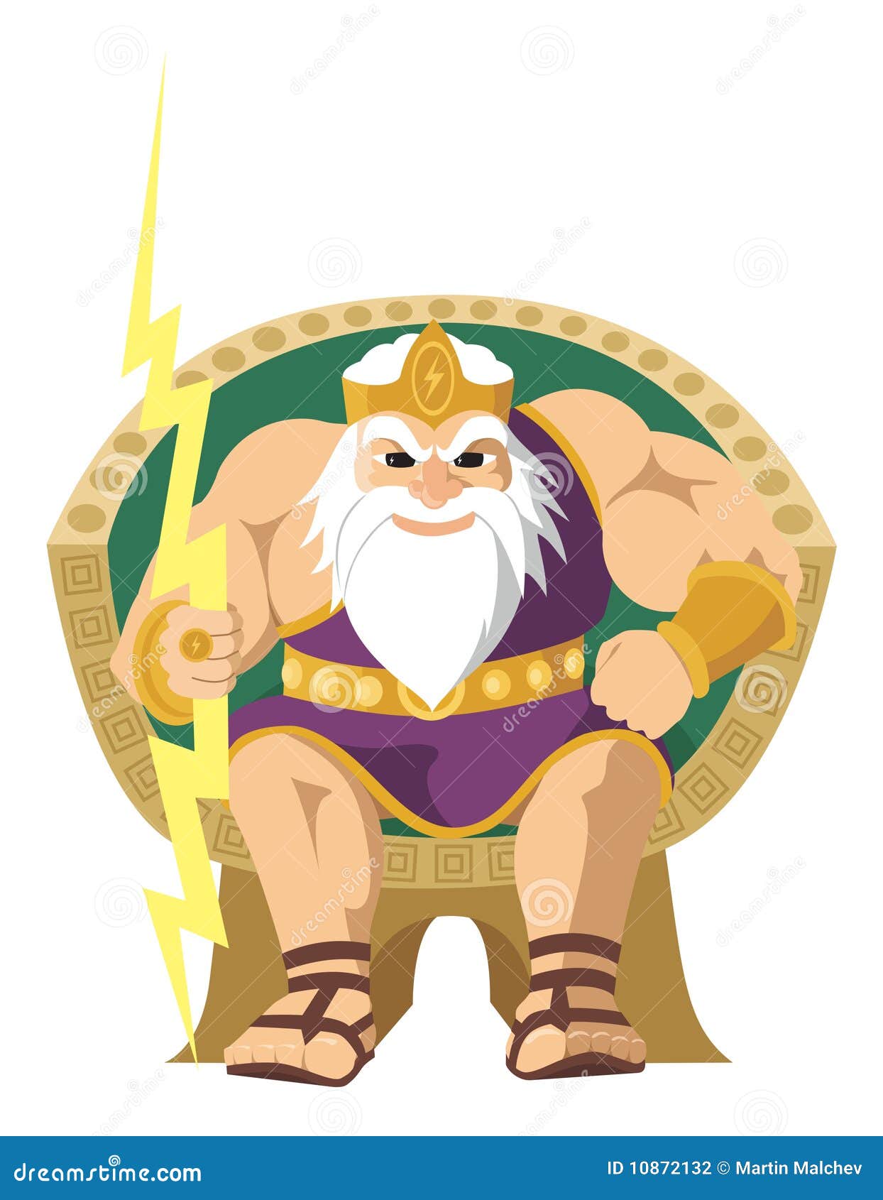 The Lord Of Zeus Mascot. Esport Logo Design Cartoon Vector ...