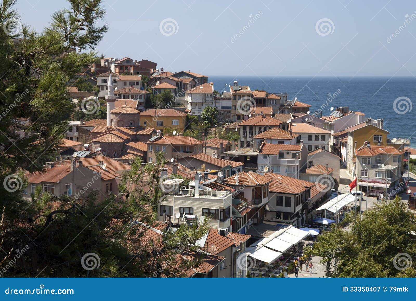 Zeytinbagi - Tirilye (Trilye) Imagem de Stock - Imagem de mesquita ...