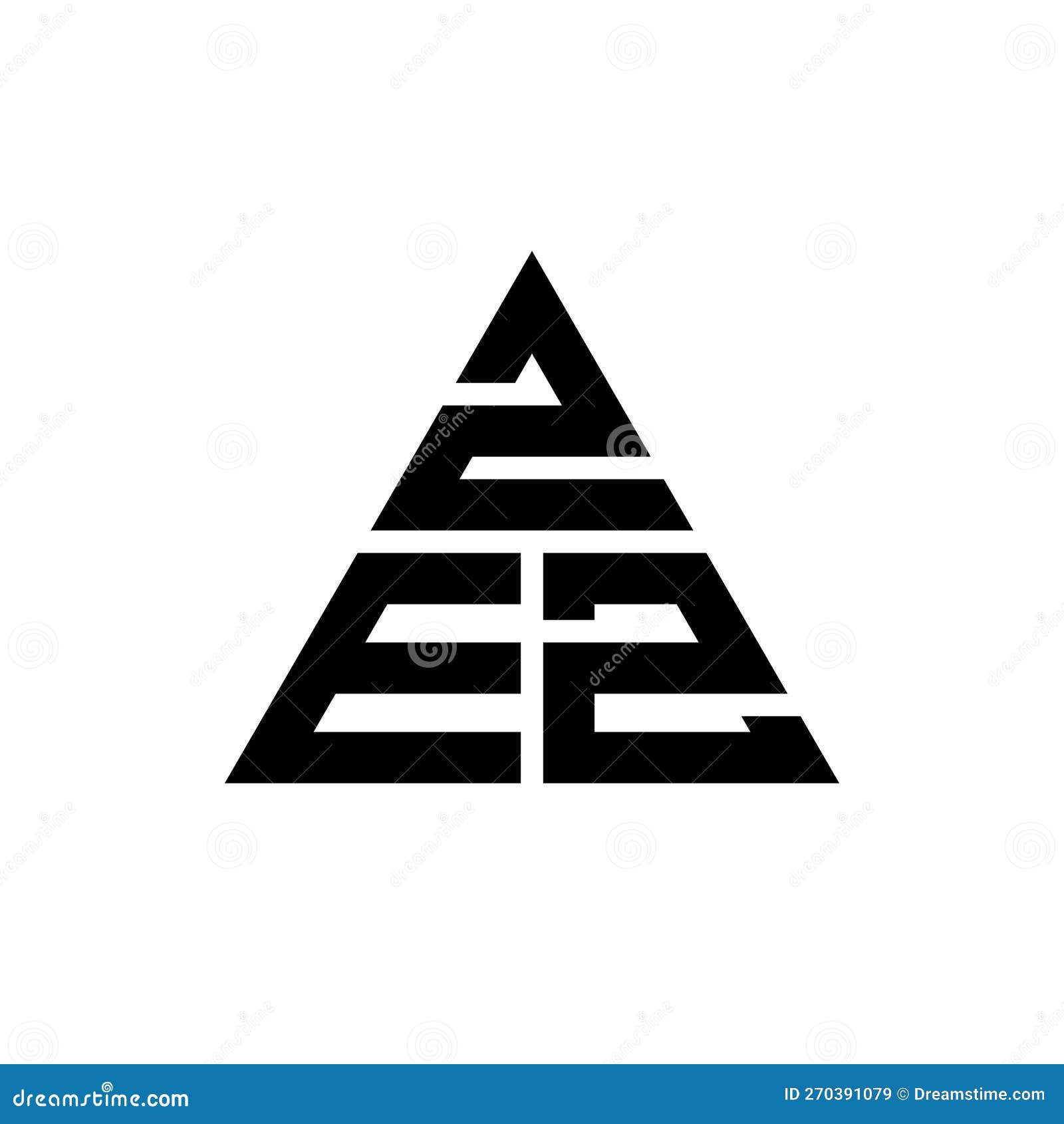 ZEZ Triangle Letter Logo Design with Triangle Shape. ZEZ Triangle Logo ...