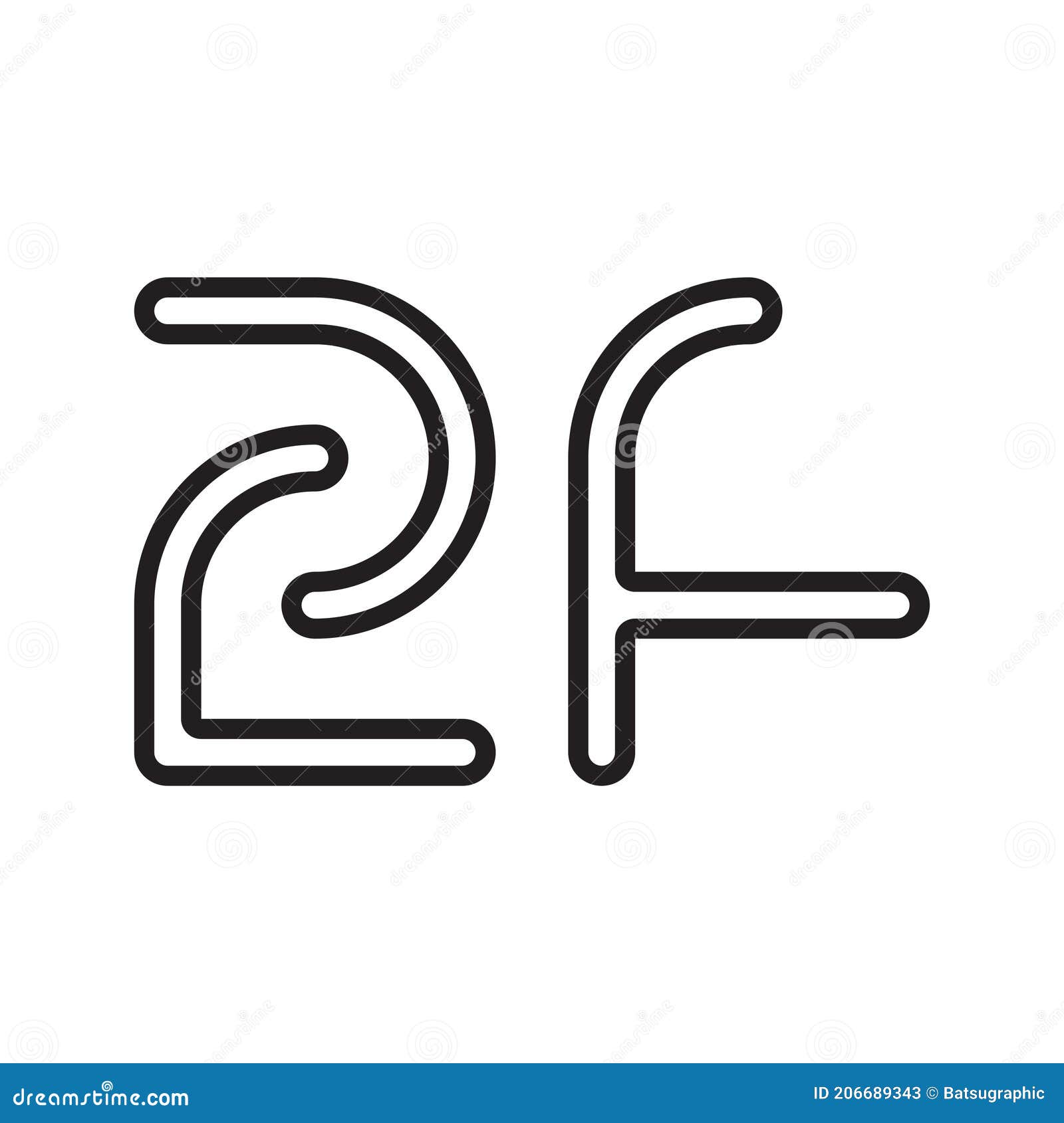 Zf Initial Letter Vector Logo Icon Stock Vector - Illustration of ...
