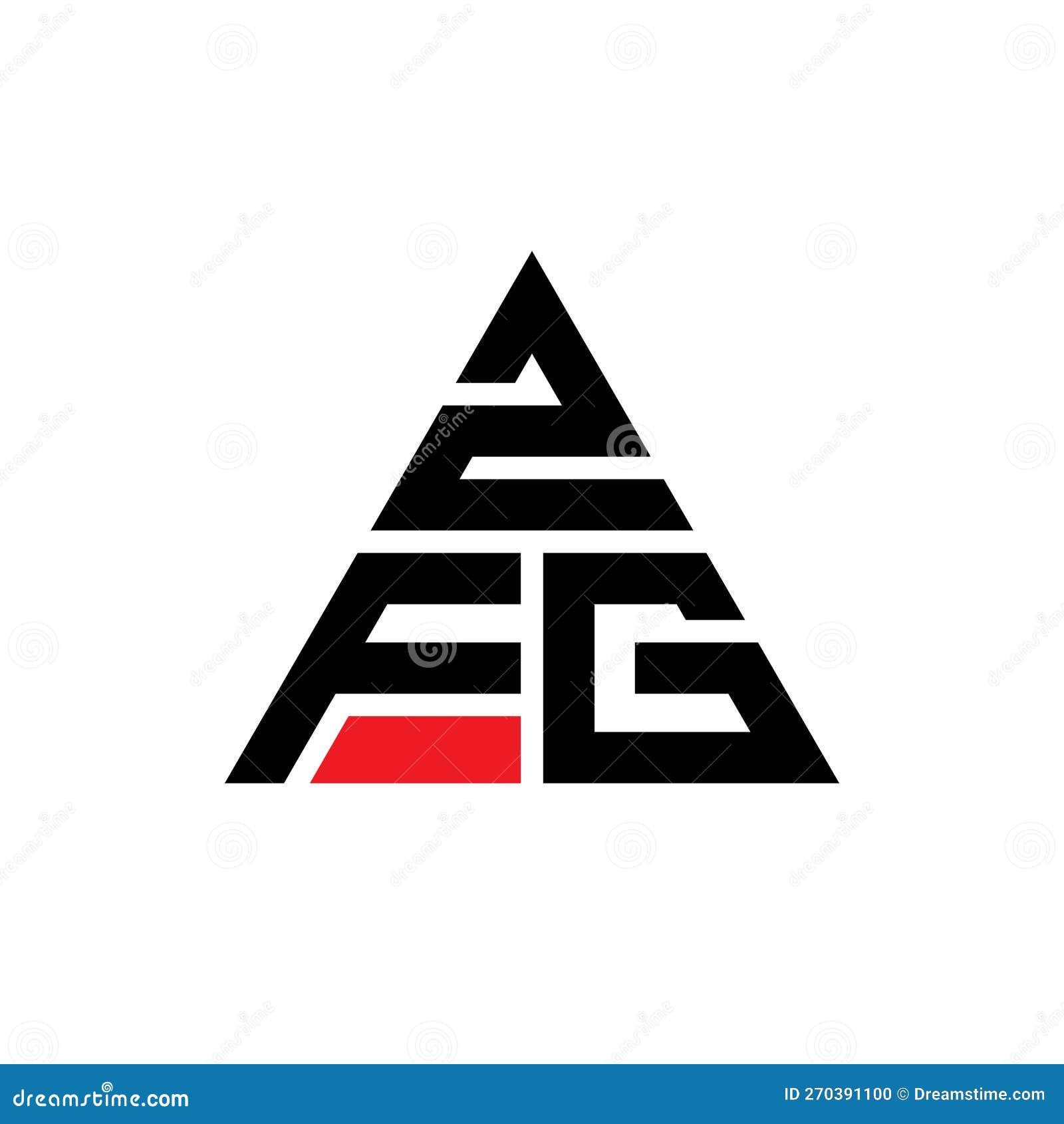 ZFG Triangle Letter Logo Design with Triangle Shape. ZFG Triangle Logo ...