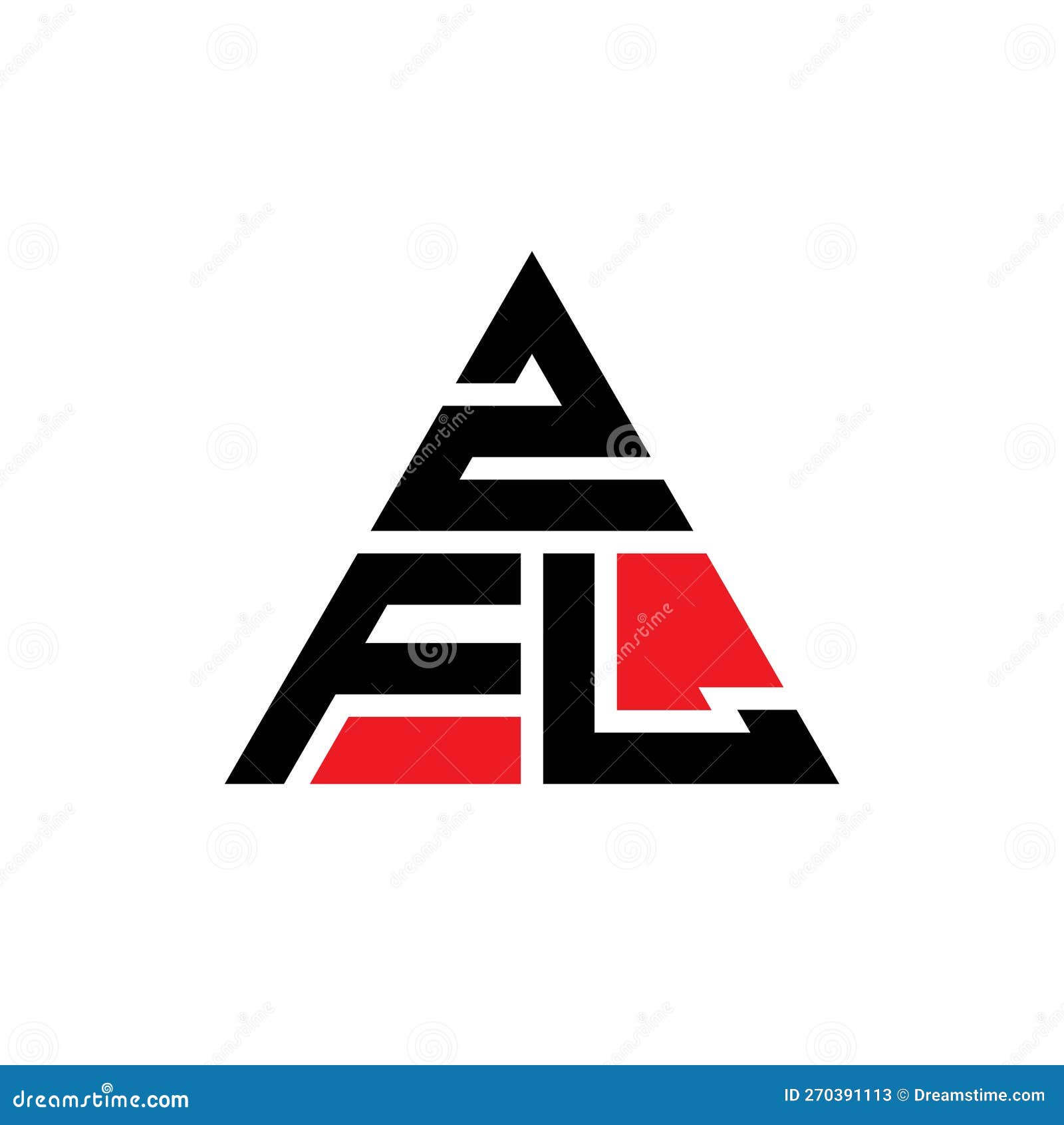 ZFL Triangle Letter Logo Design with Triangle Shape. ZFL Triangle Logo ...