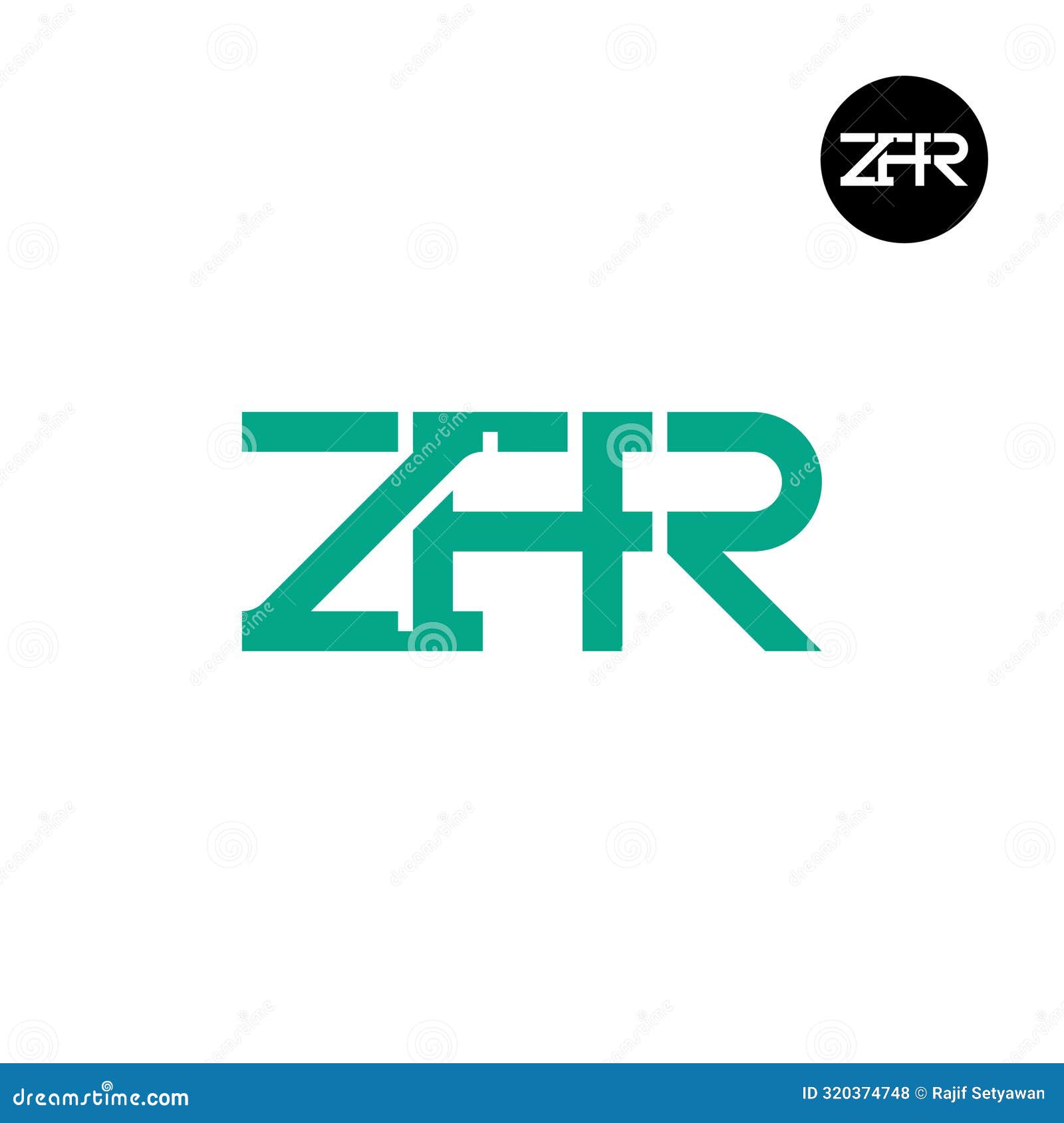 ZFR Logo Letter Monogram Design Stock Vector - Illustration of ...