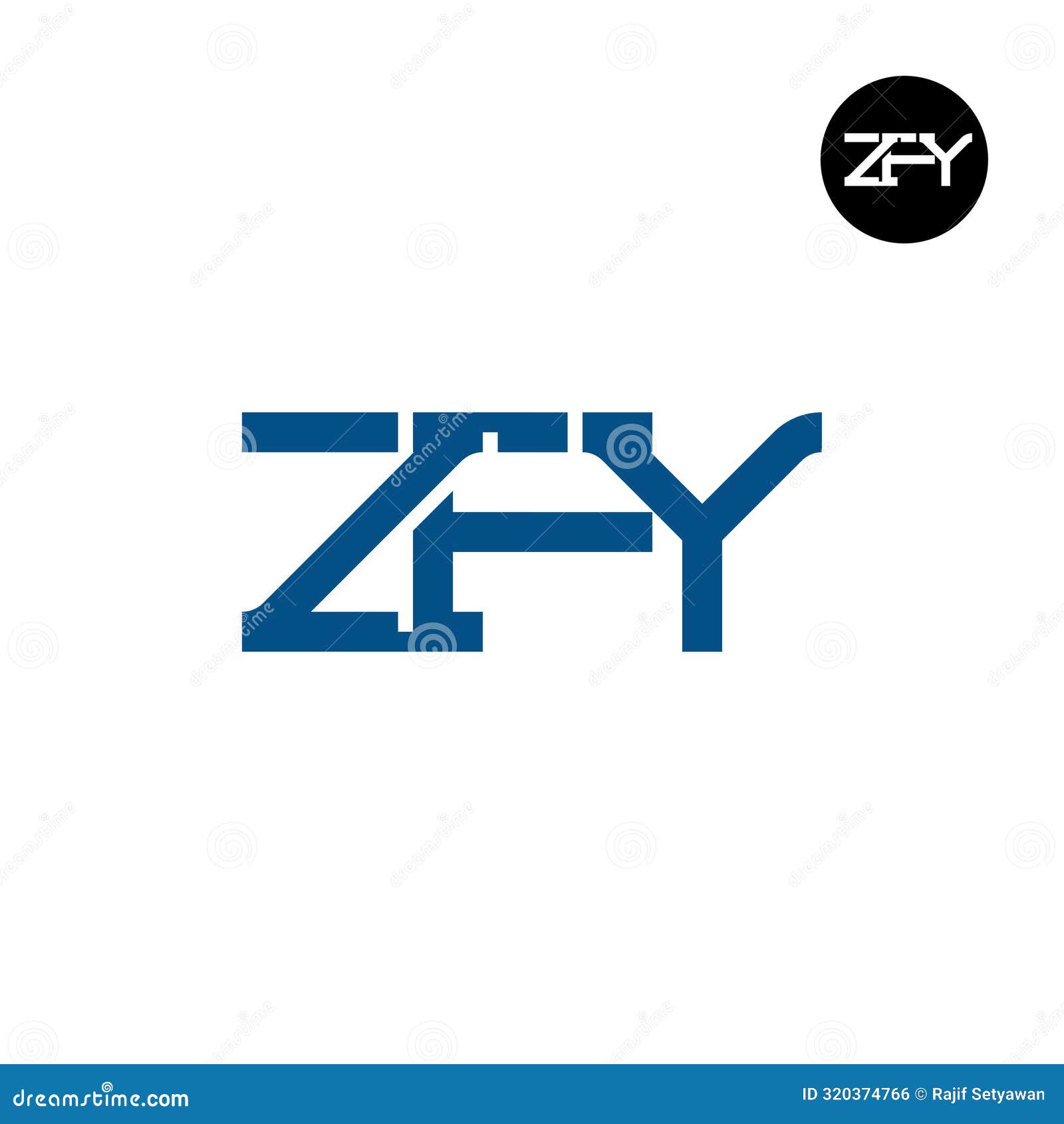 ZFY Logo Letter Monogram Design Stock Vector - Illustration of simple ...