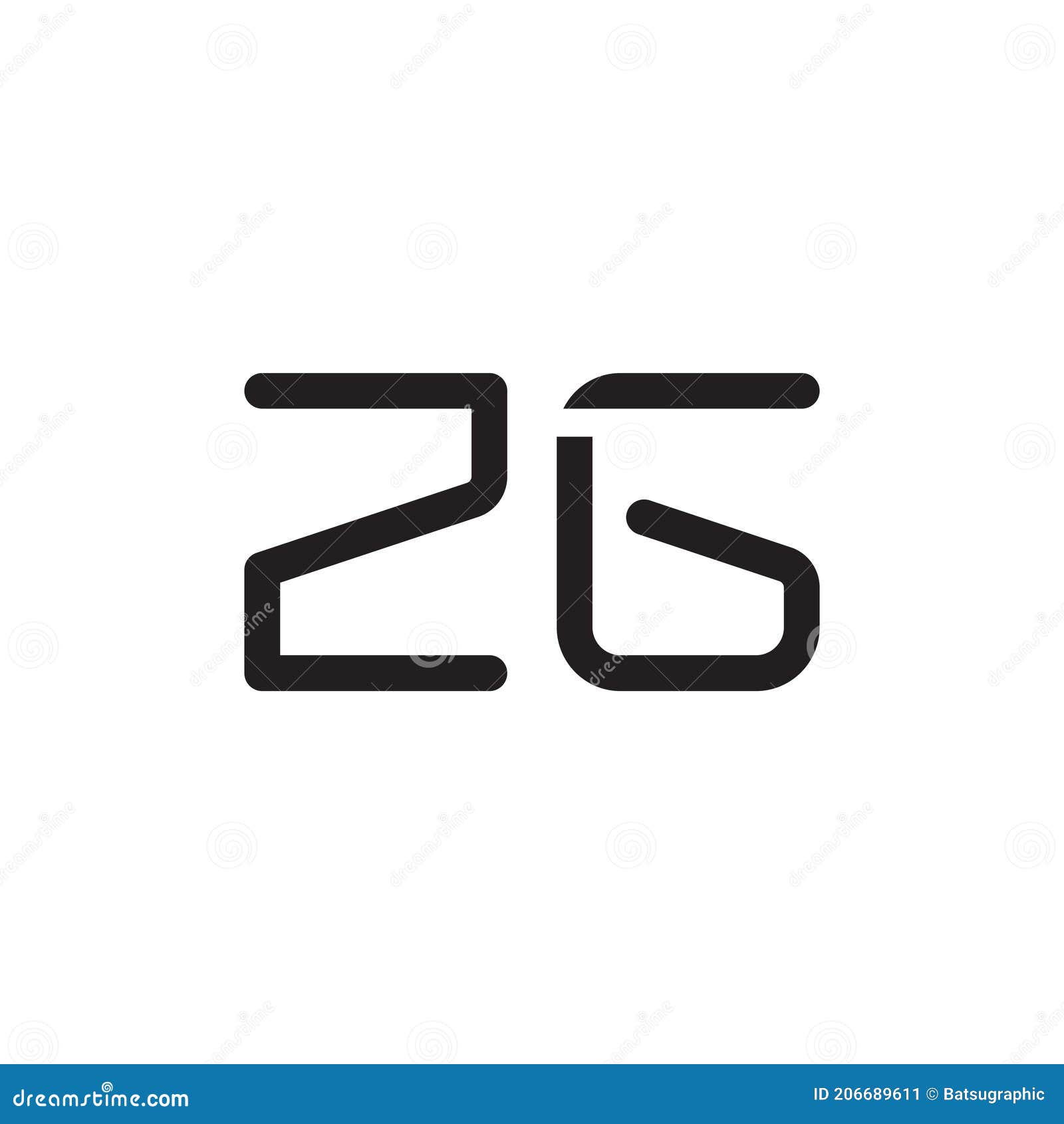 Zg Initial Letter Vector Logo Icon Stock Vector - Illustration of mark ...