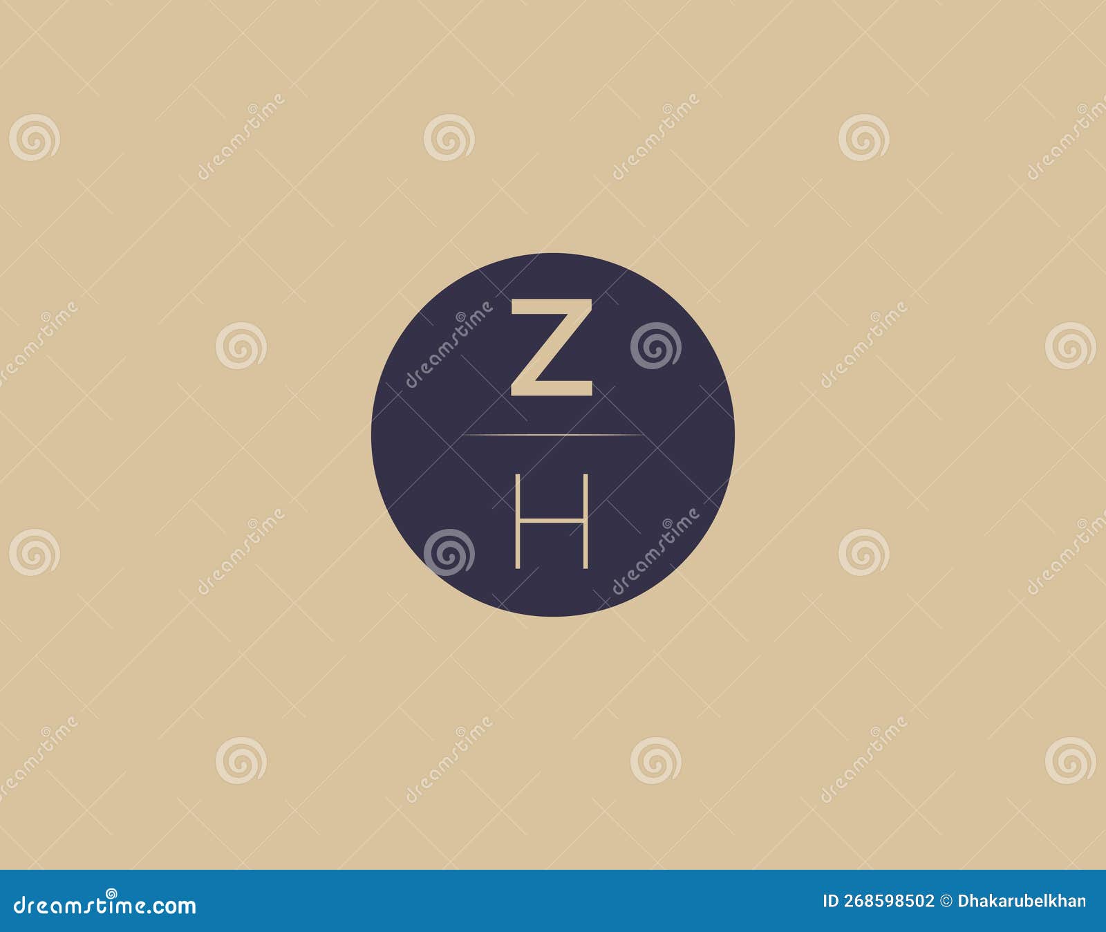 ZH Letter Modern Elegant Logo Design Vector Images Stock Vector ...