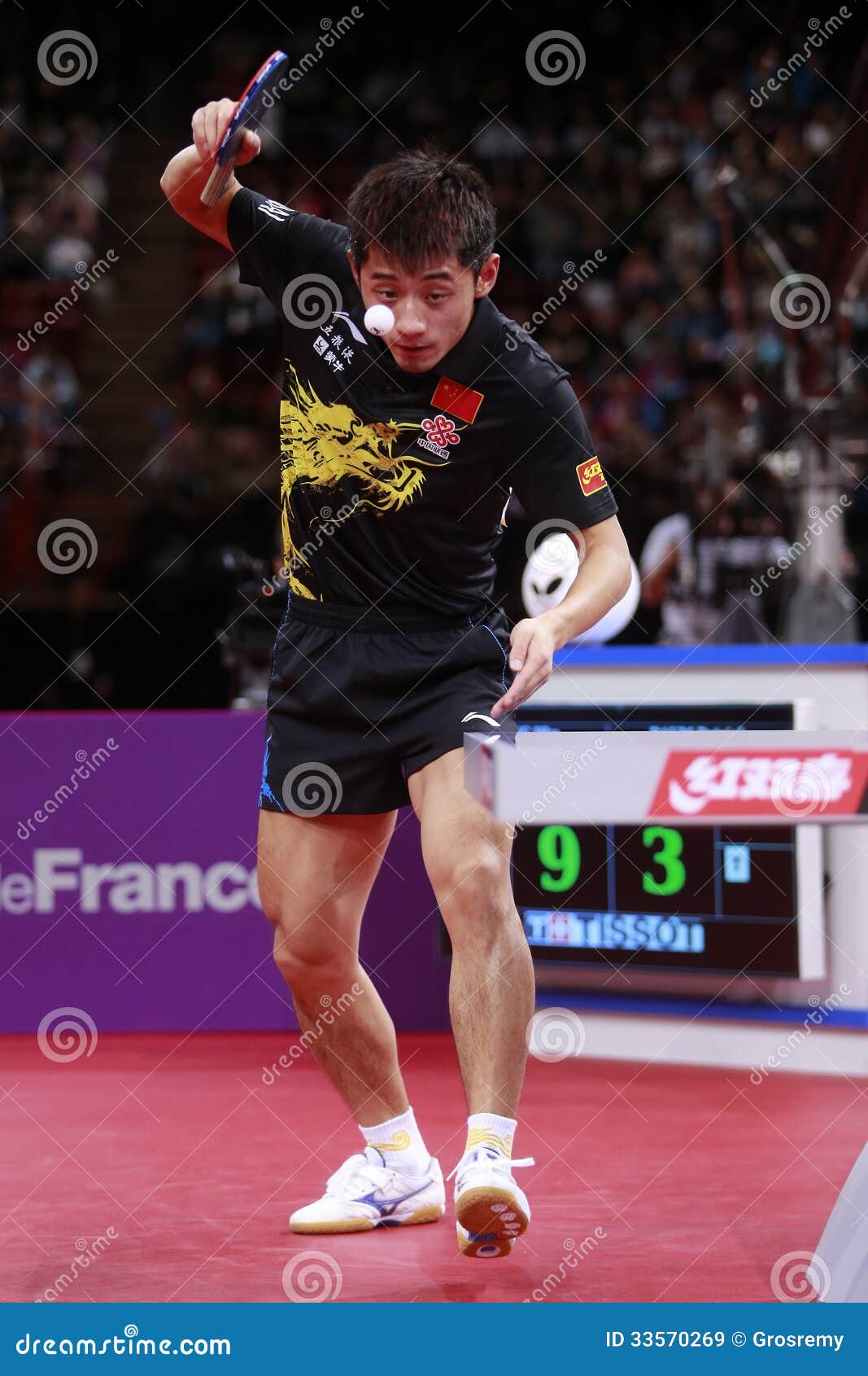 ZHANG Jike (CHN) obraz stock editorial. Obraz złożonej z sport - 33570269