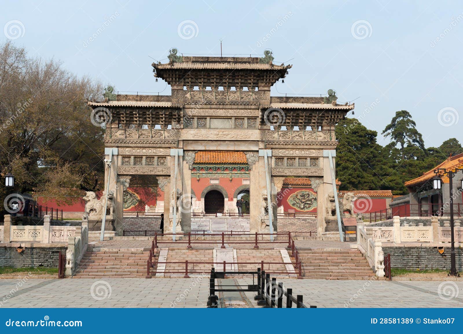 ZhaoLing Tomb stock image. Image of courtyard, landmark - 28581389
