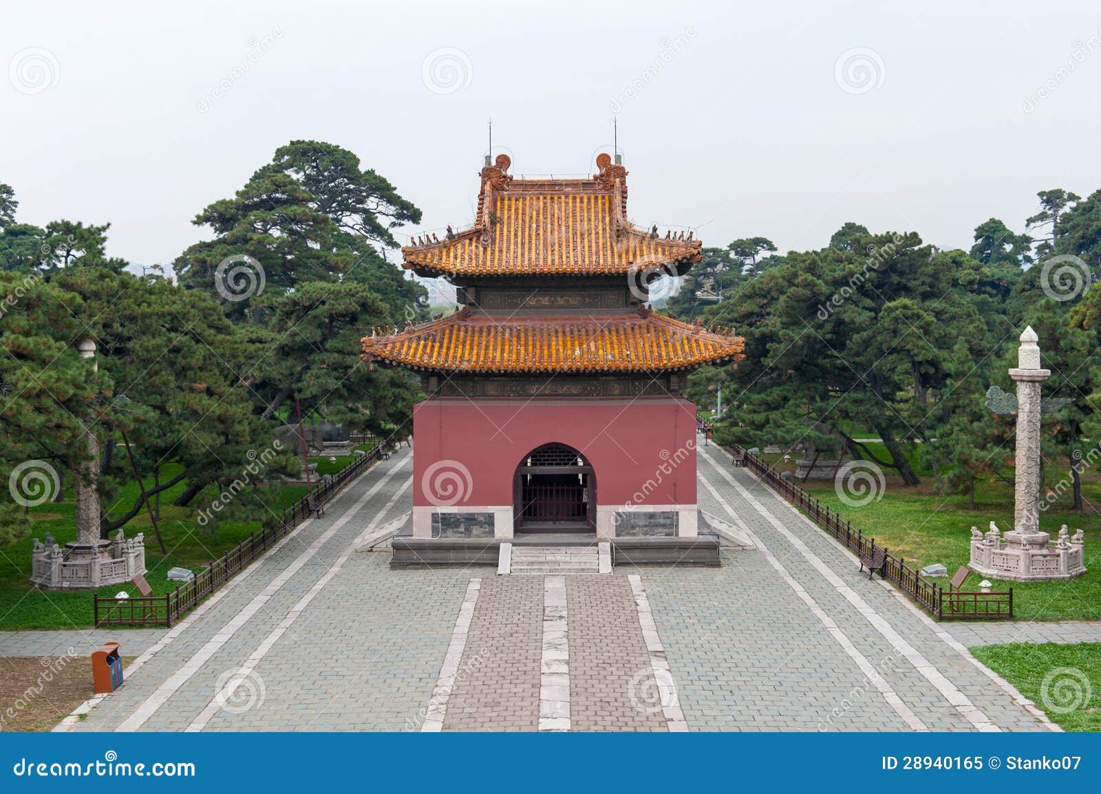 ZhaoLing Tomb stock image. Image of courtyard, ages, century - 28940165